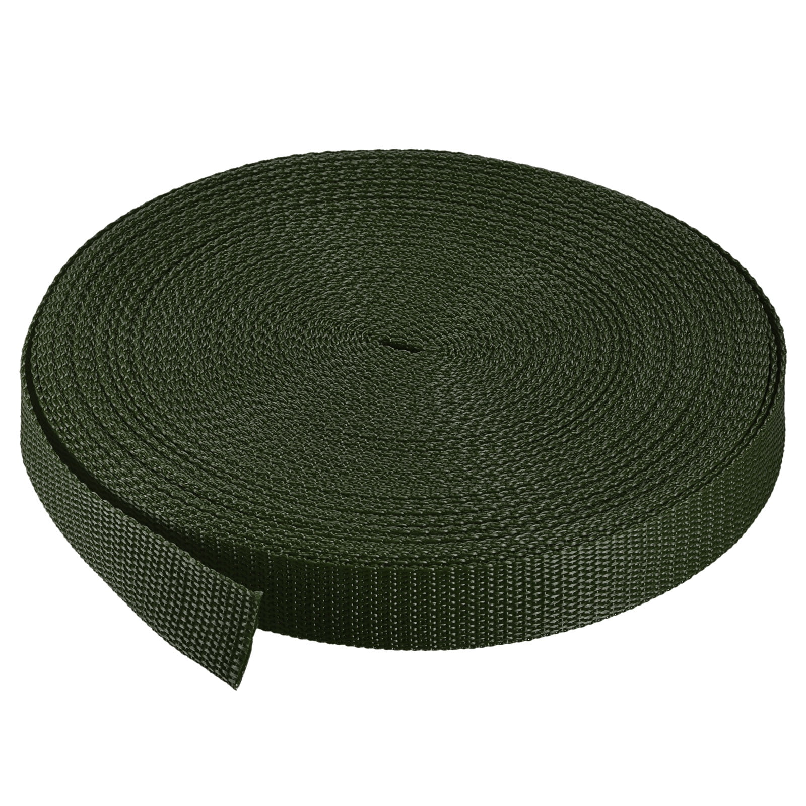 Lightweight Polypropylene Webbing Strap 1" 25 Yards Army Green ...