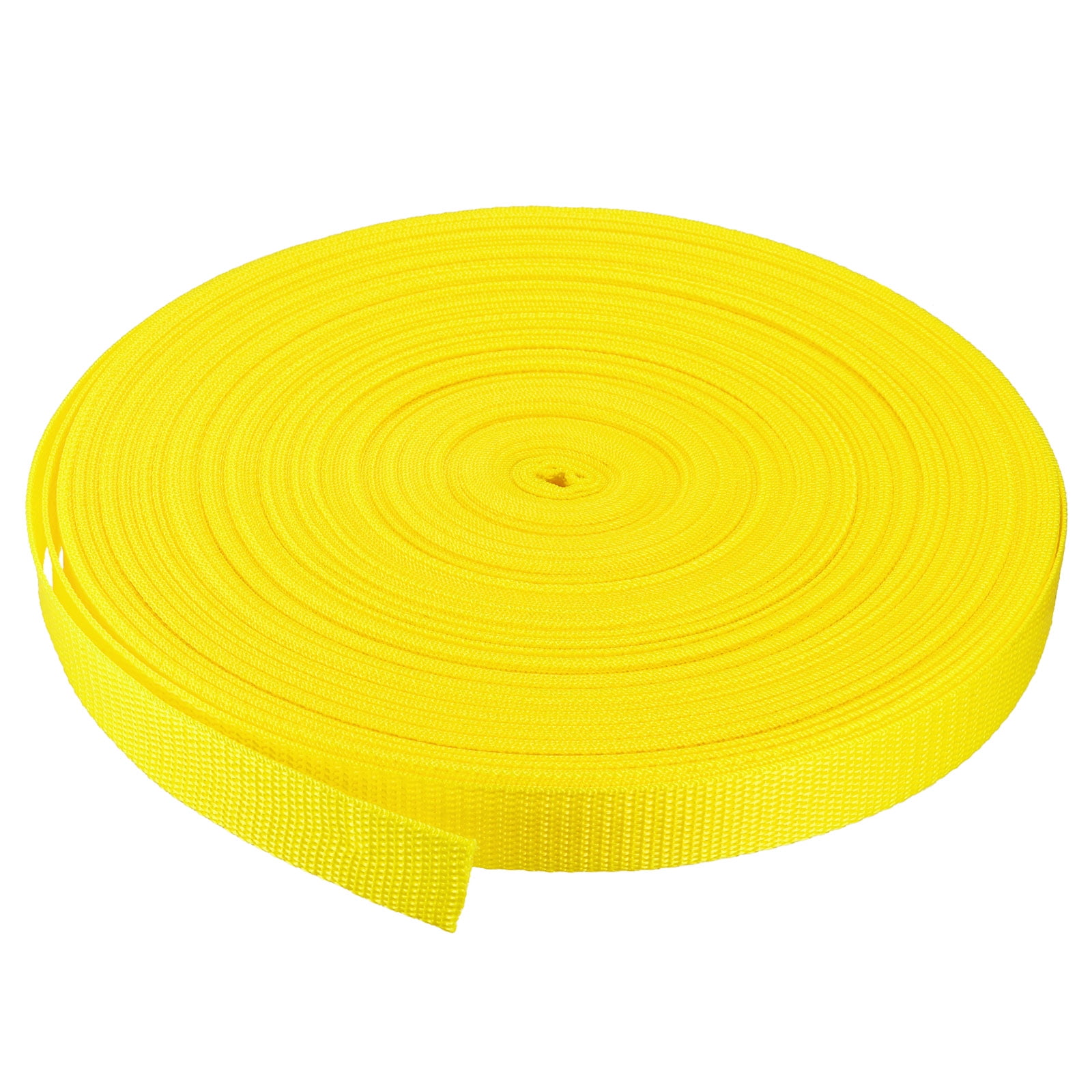 Lightweight Polypropylene Webbing Strap 1" 50 Yards Yellow Strapping ...