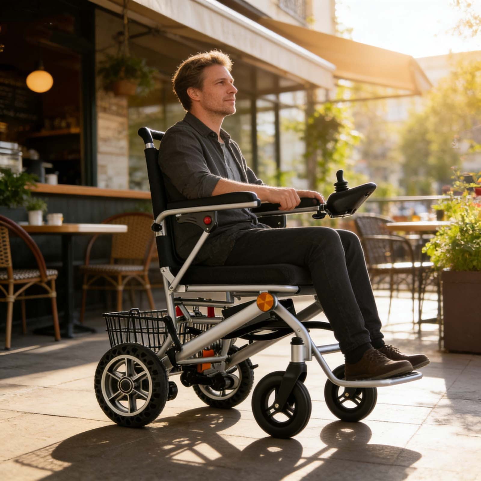 Lightweight Power Wheelchair Foldable Design - 500W Electric Wheelchair ...
