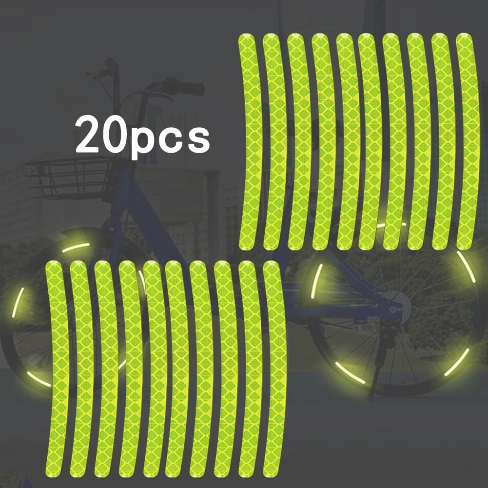 Lightweight Practical Reflective Sticker Wheel Cycling Fluorescent ...