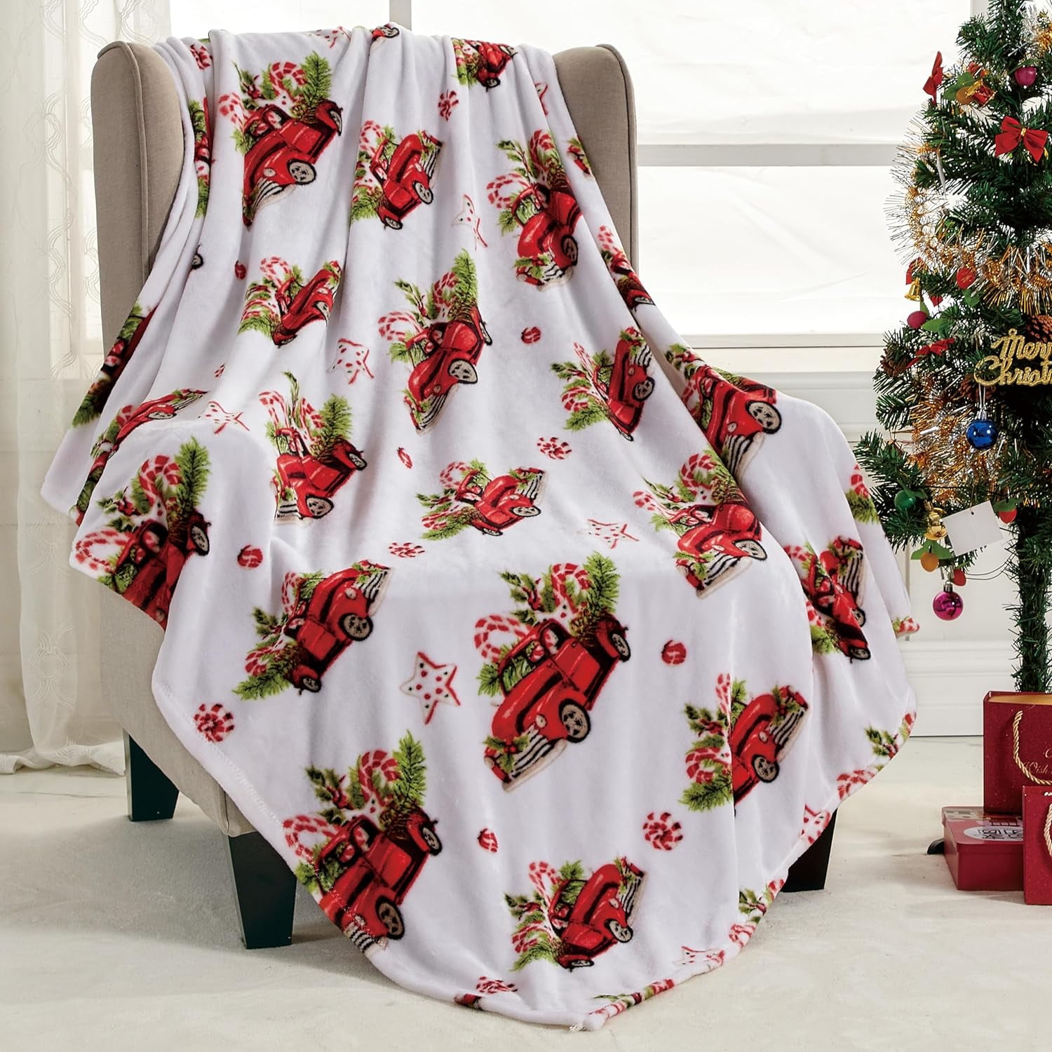 Lightweight Printed Throw Blanket- All Season, Ultra Soft, Cozy and ...