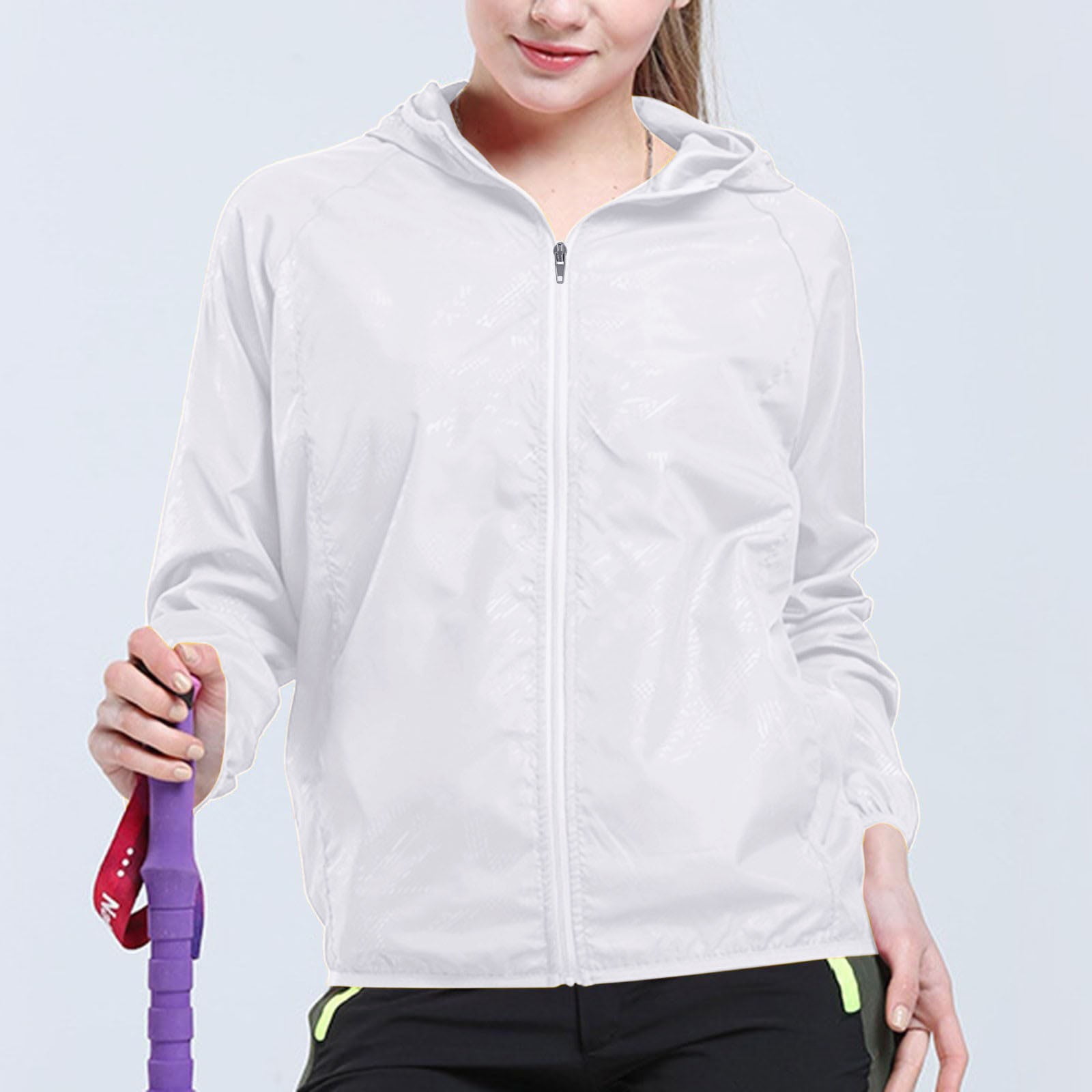 Lightweight Rain Jacket Women's Raincoat Transition Jacket Windbreaker ...