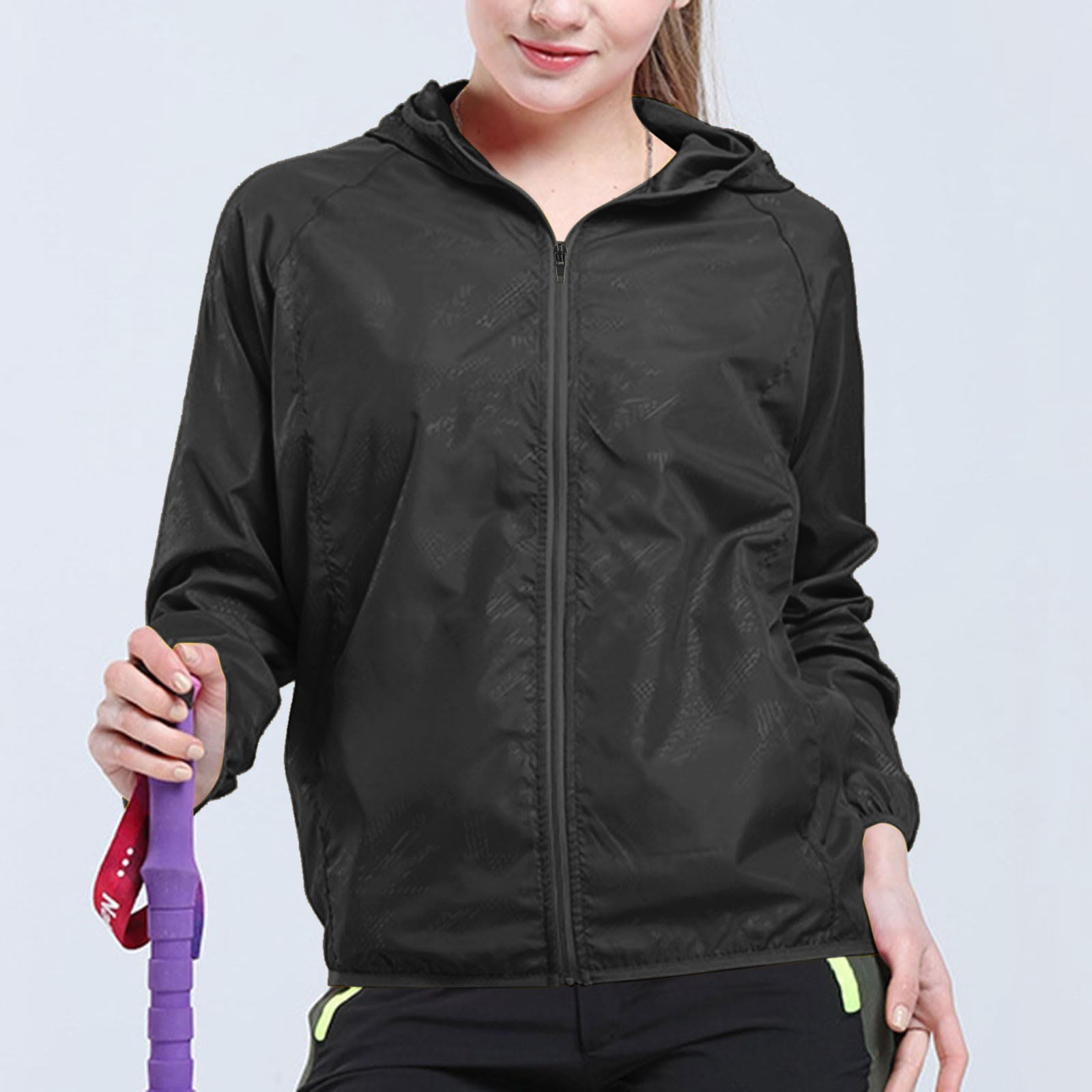 Lightweight Rain Jacket Women's Raincoat Transition Jacket Windbreaker ...