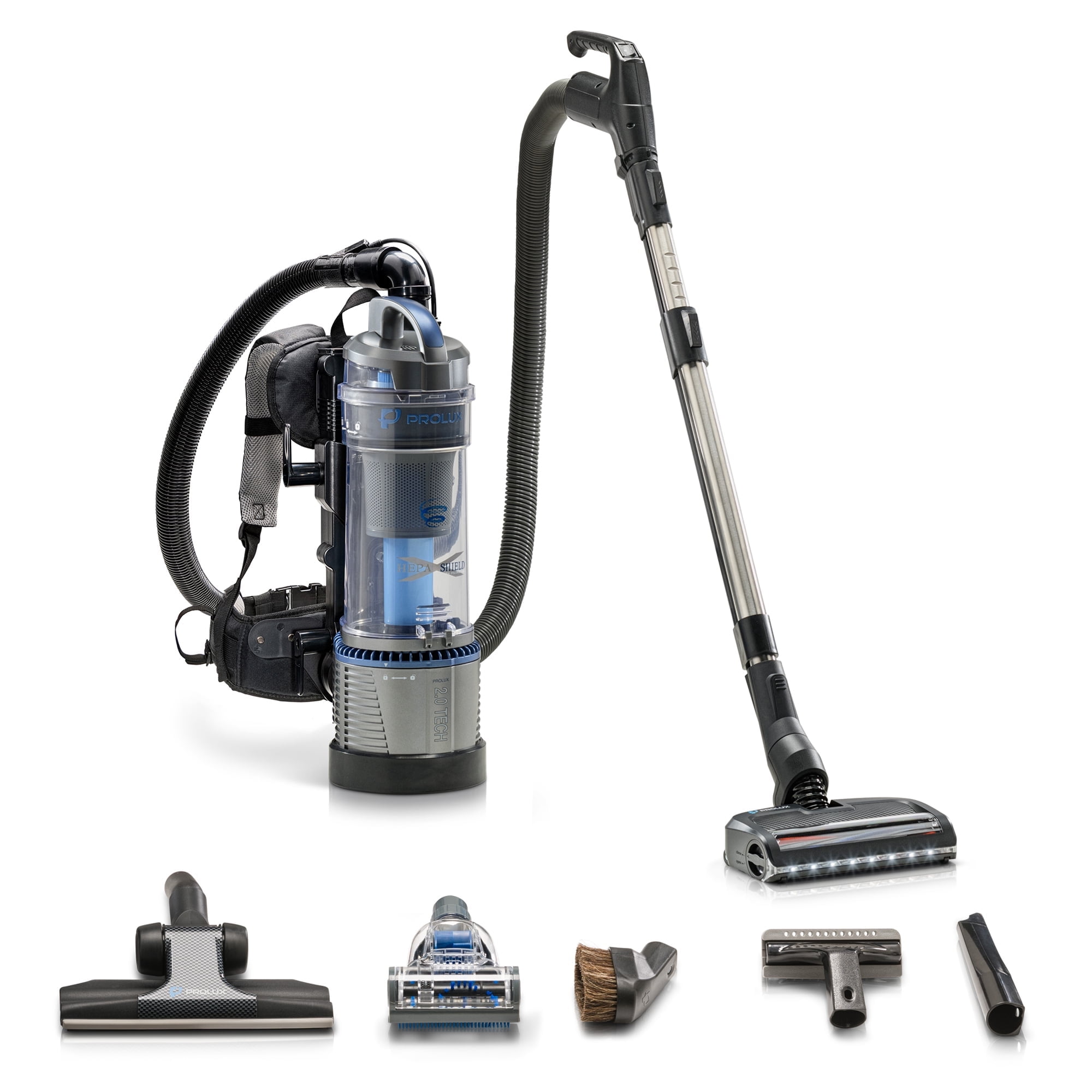 Lightweight Residential 2.0 Bagless Backpack Vacuum w/ Electric ...