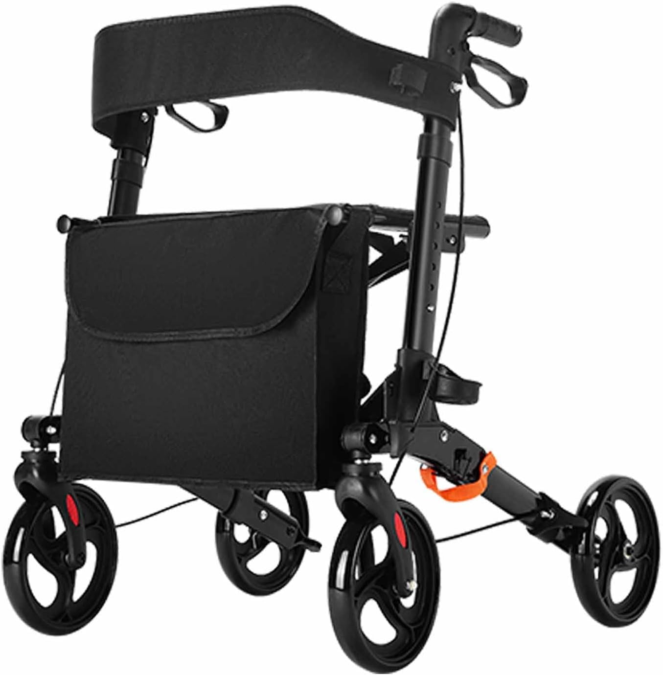 Lightweight Rollator Walker with Seat for Seniors - Foldable Rolling ...