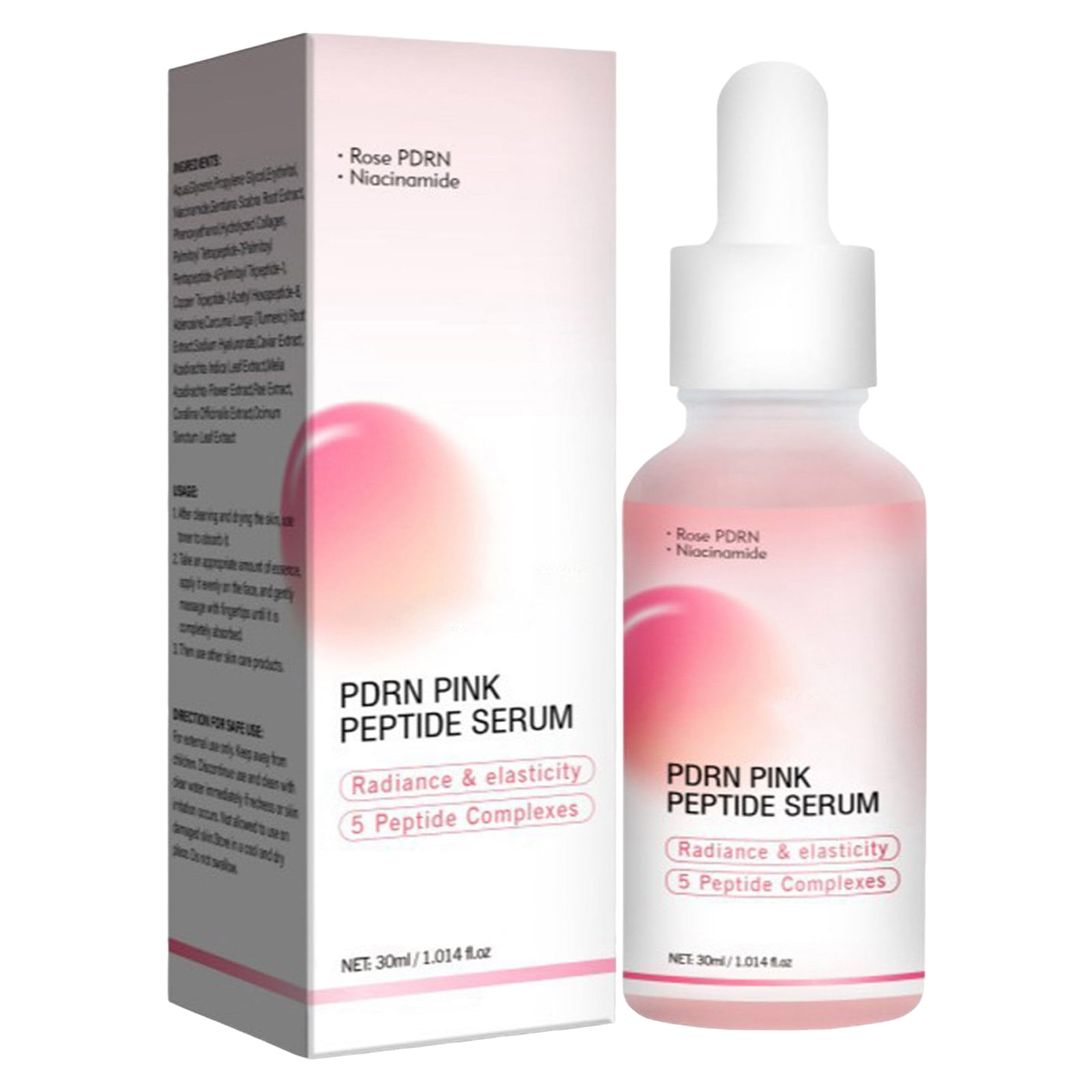 Lightweight Rose Pink-Peptide Serum,Pink Glow Serum Hydrating ...