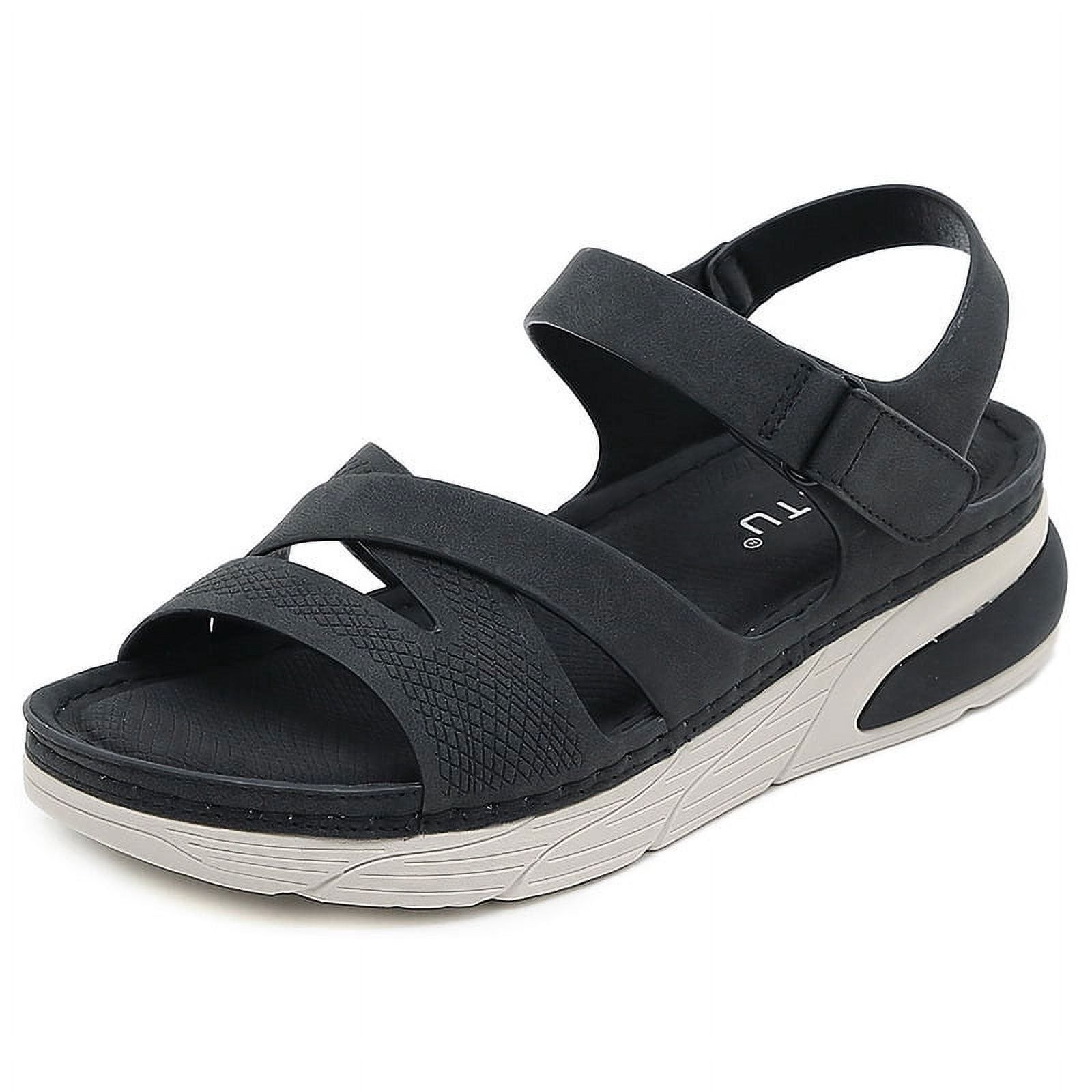 Lightweight Sandals Sporty Comfort Thick-soled Magic Sticker Seamline ...
