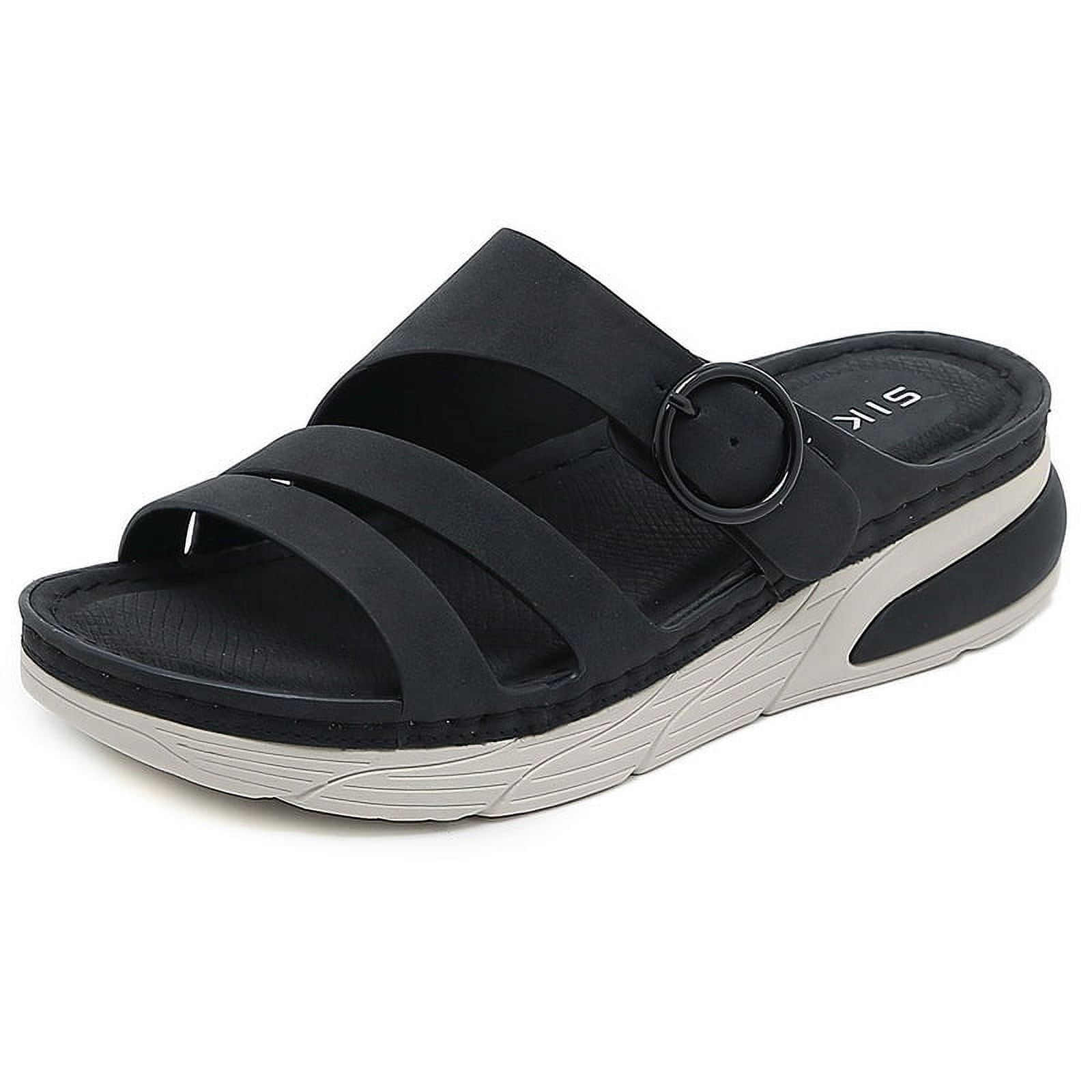 Lightweight Slippers Sporty Cozy Thick-soled Magic Sticker Seamline ...
