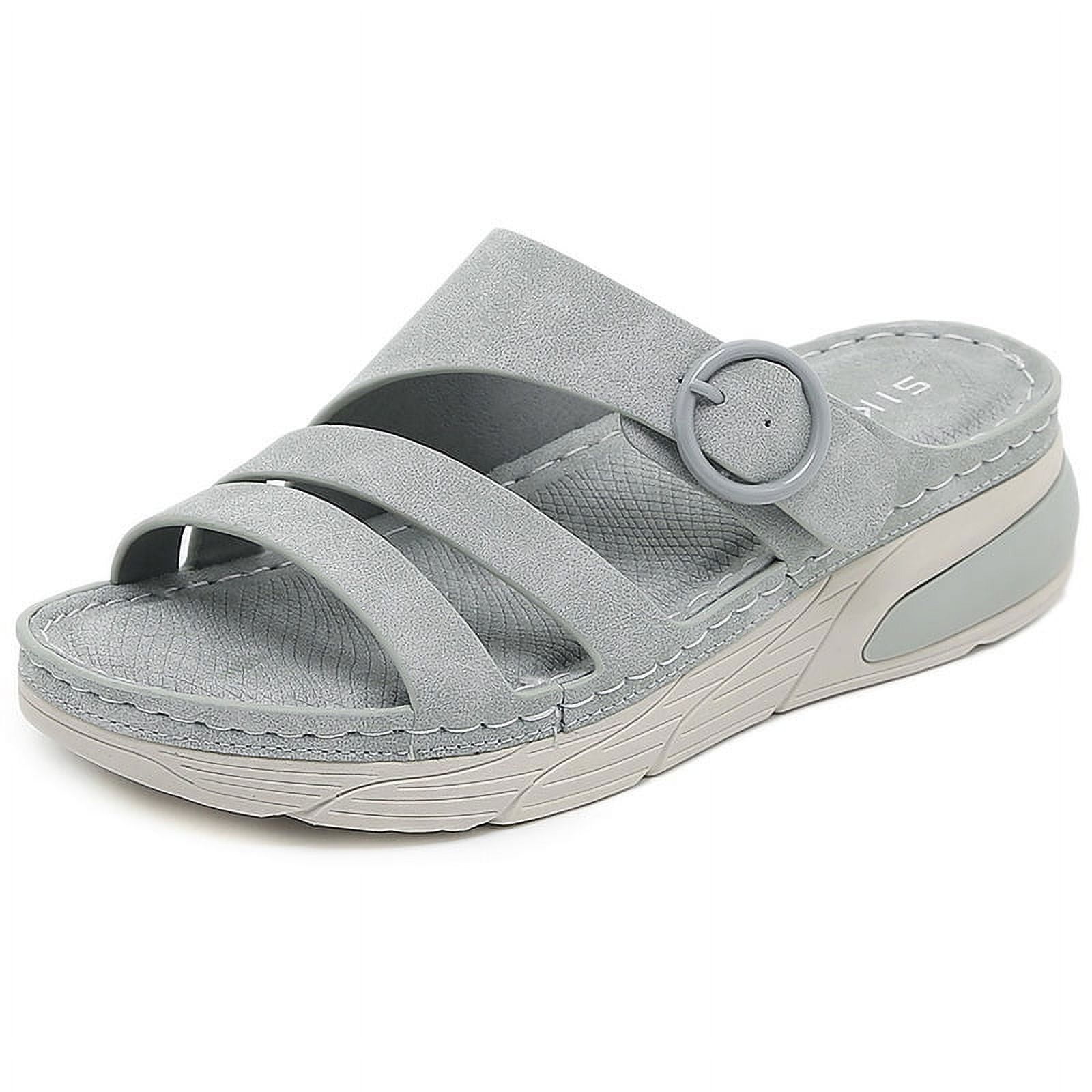Lightweight Slippers Sporty Cozy Thick-soled Magic Sticker Seamline ...