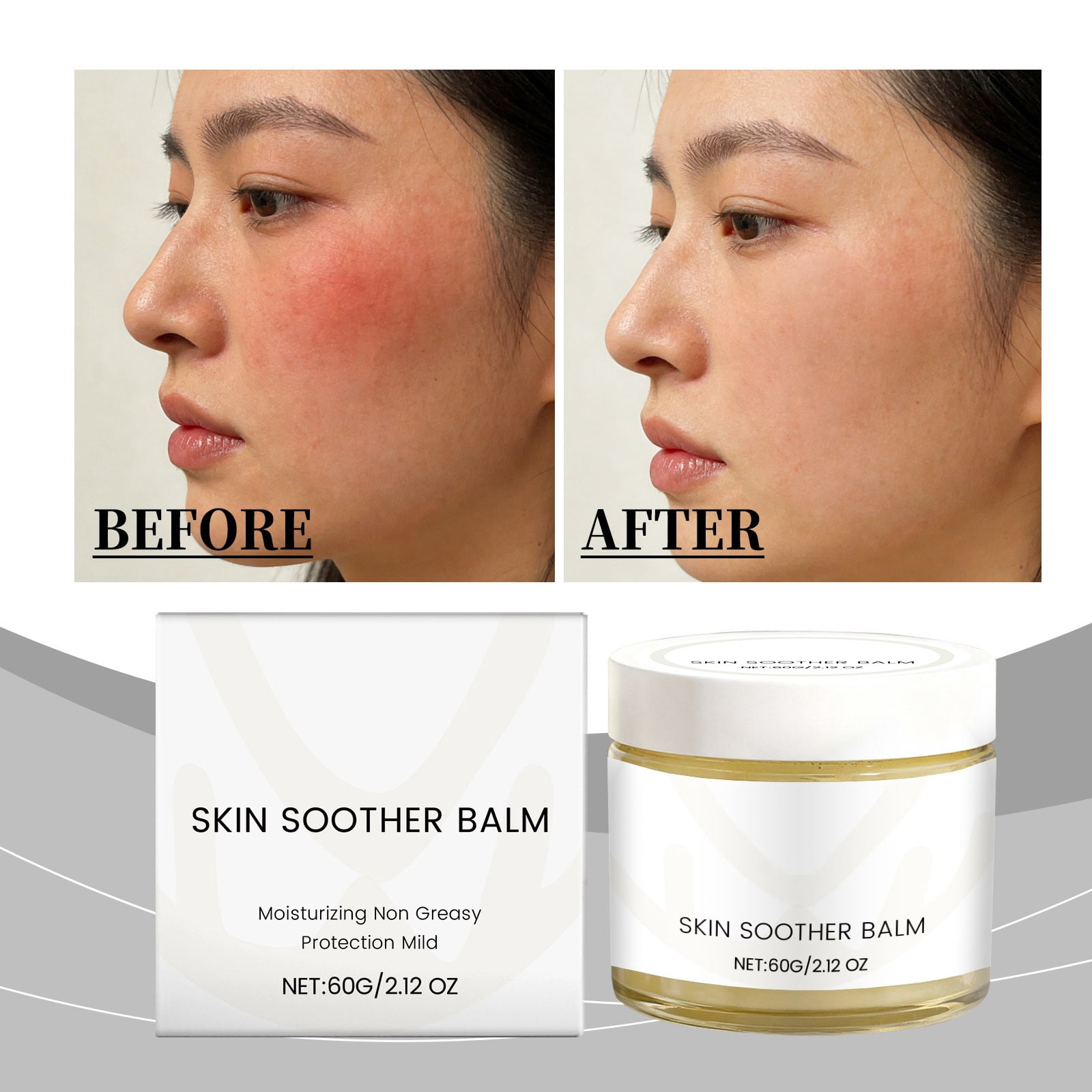 Lightweight Soothing Moisturizing Balm, Fast Absorbing Repair Cream ...