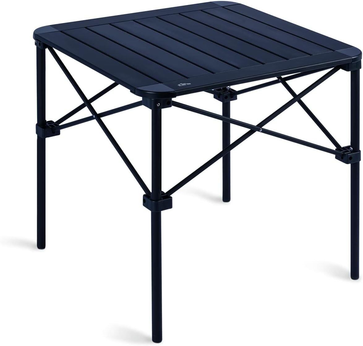 Lightweight Stable Alu. Folding Square Table Roll Up Top with Carry Bag ...