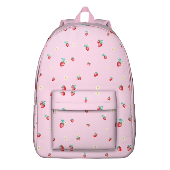 Lightweight Strawberry Backpack with Fruity Pattern, Red Berry and ...