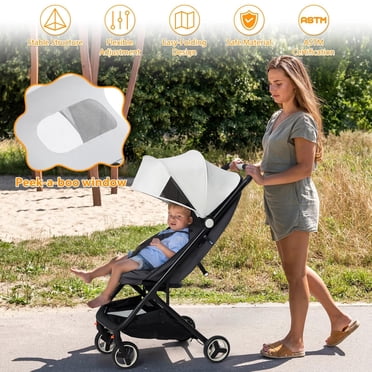 Evolur Cruise Rider Stroller with Canopy, Easy to Carry Travel Stroller ...