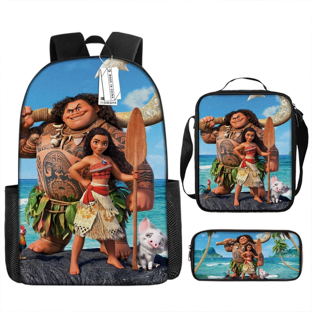 Lightweight Summer Baby Moanas Backpack with Single Shoulder Bag+Pencil ...