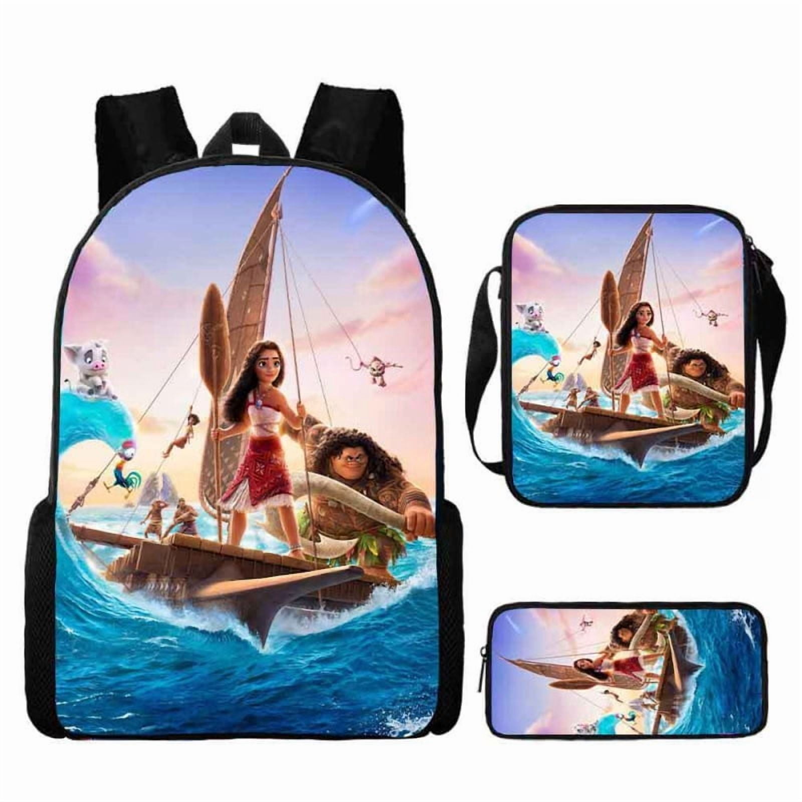 Lightweight Summer Baby Moanas Backpack with Single Shoulder Bag+Pencil ...