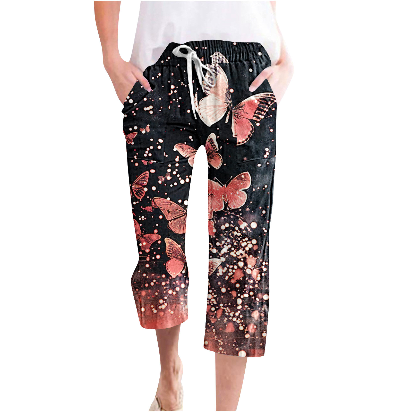 Lightweight Summer Trousers Women Ladies Cotton Linen Boho Trousers ...