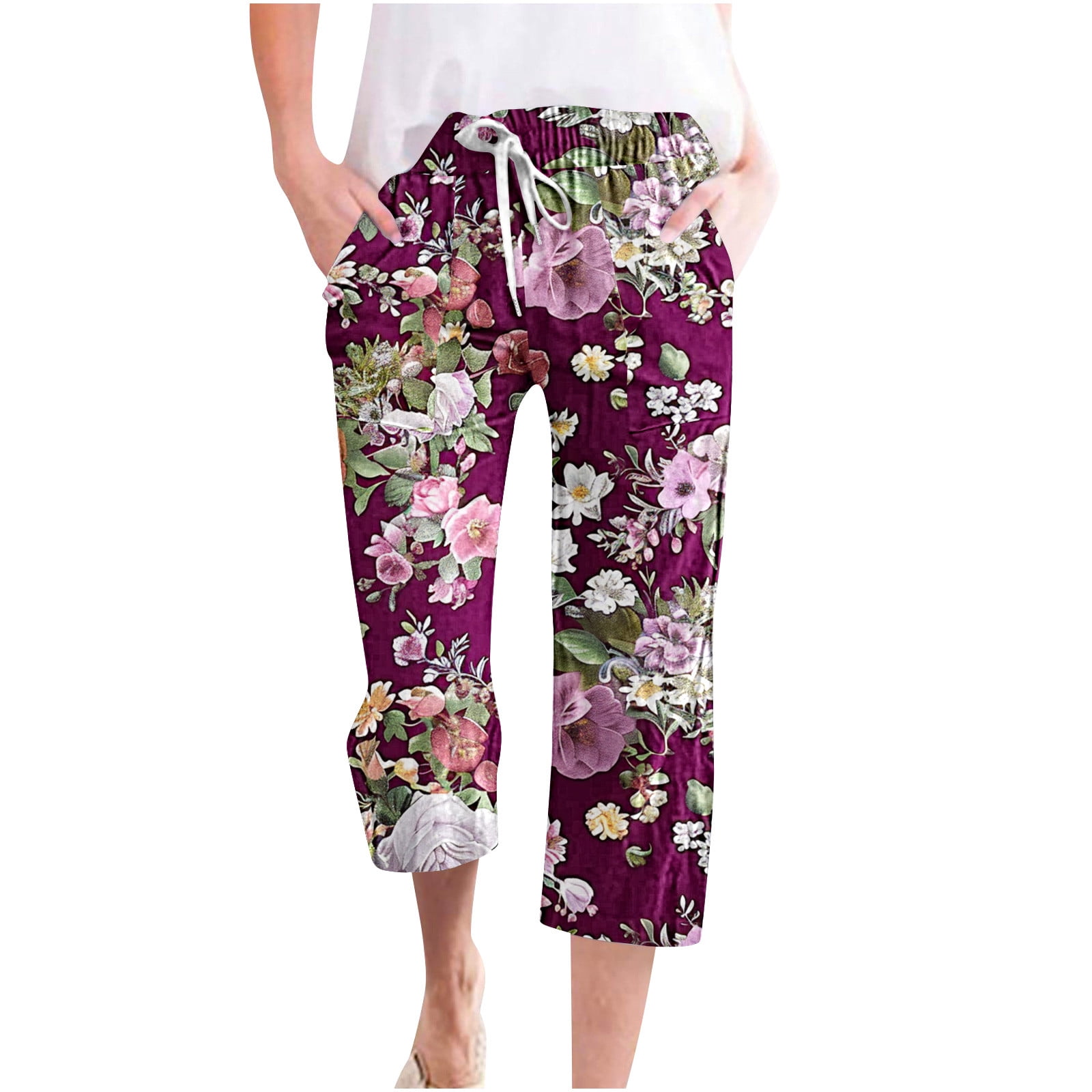 Lightweight Summer Trousers Women Ladies Cotton Linen Boho Trousers ...