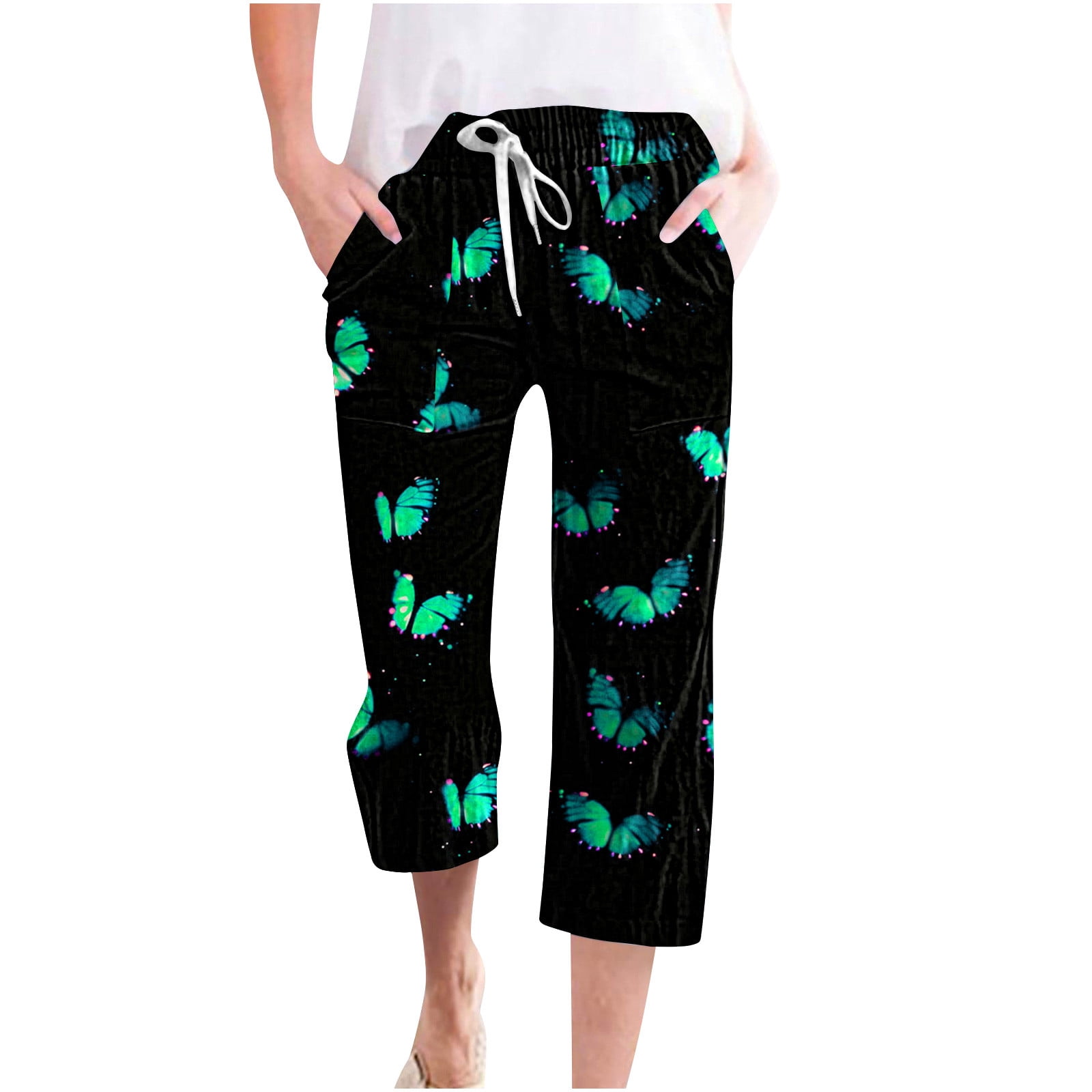 Lightweight Summer Trousers Women Ladies Cotton Linen Boho Trousers ...