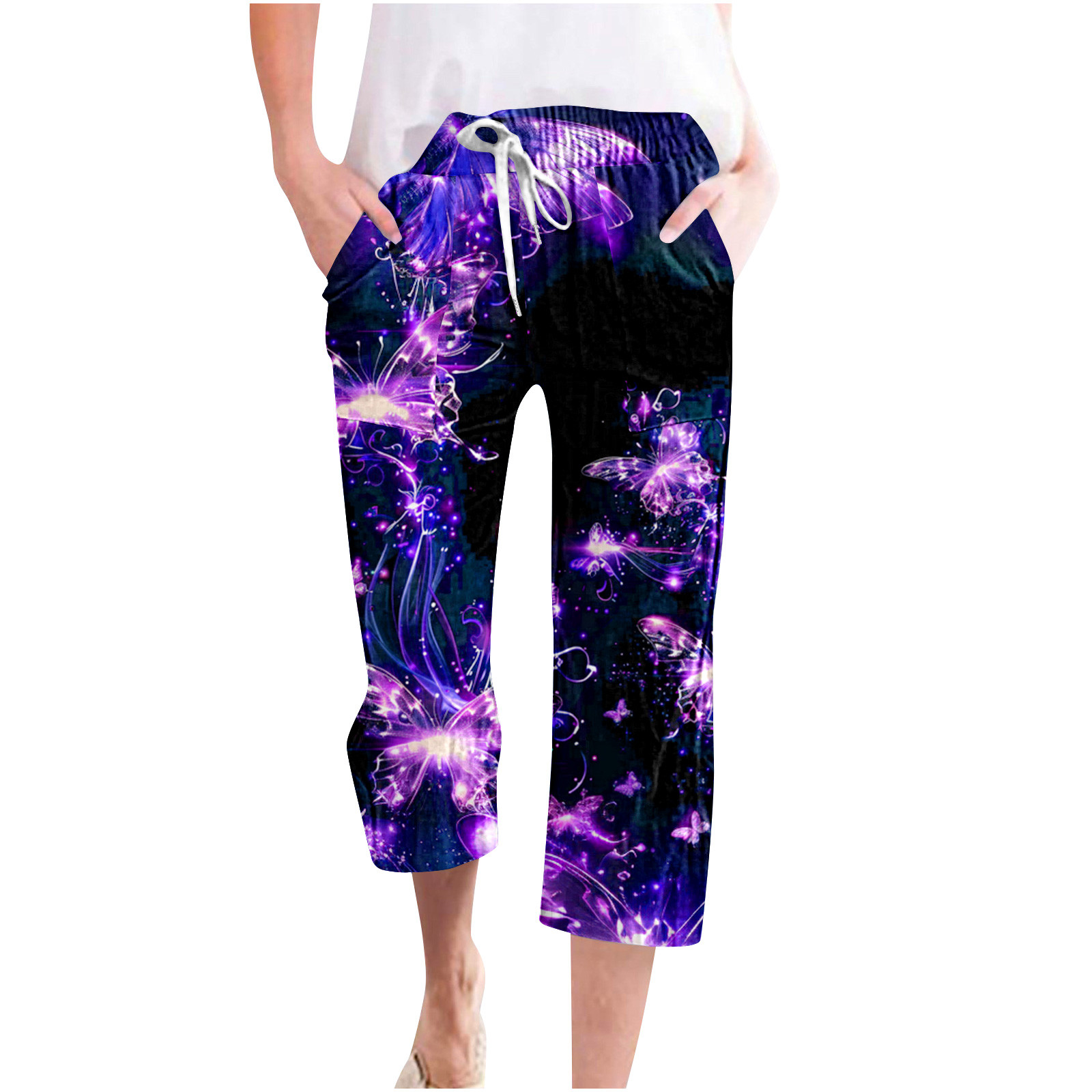 Lightweight Summer Trousers Women Ladies Cotton Linen Boho Trousers ...