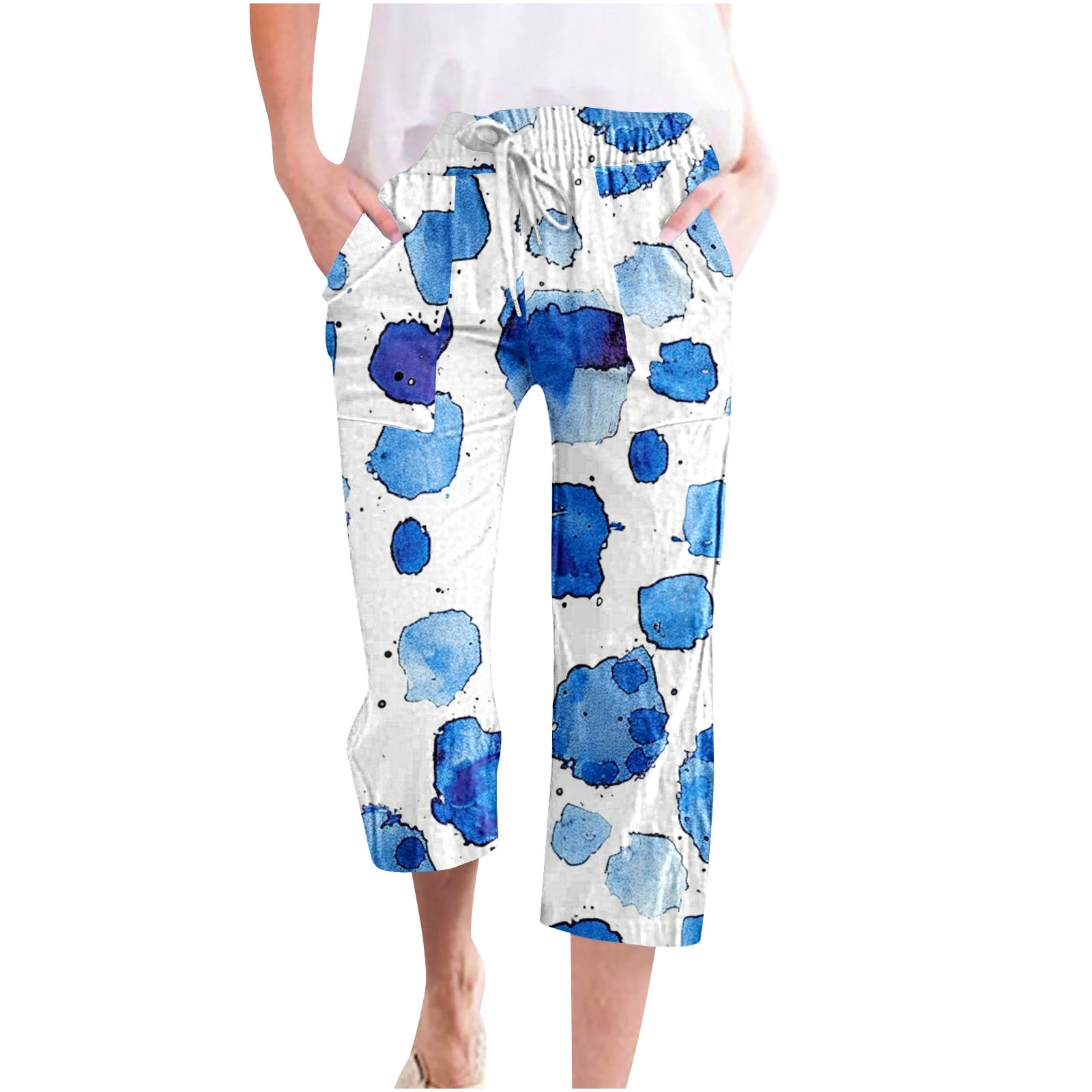 Lightweight Summer Trousers Women Ladies Cotton Linen Boho Trousers ...