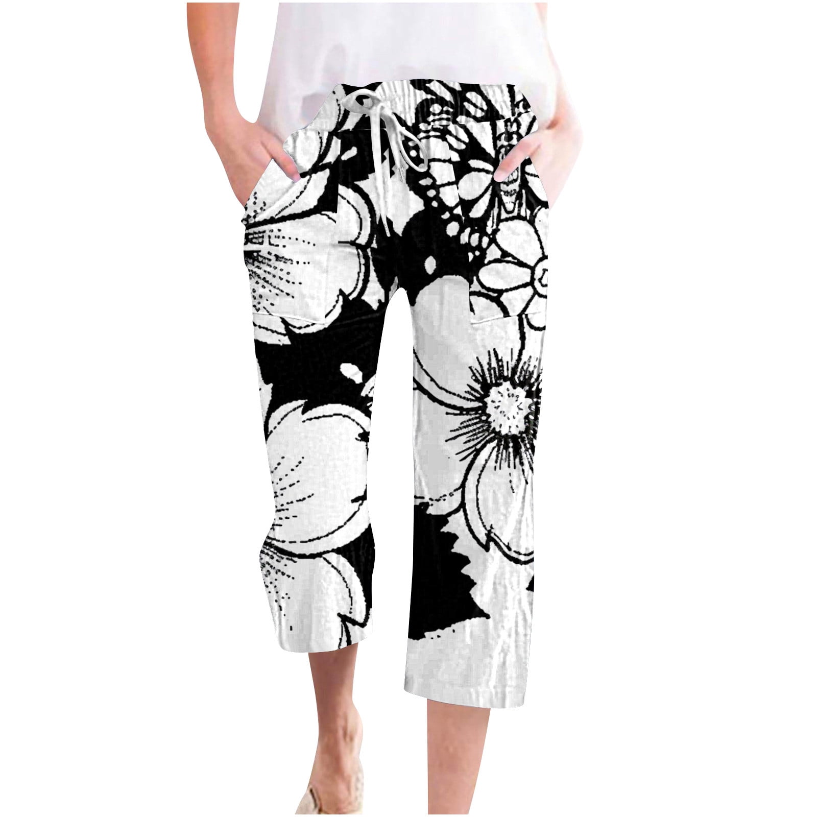 Lightweight Summer Trousers Women Ladies Cotton Linen Boho Trousers ...