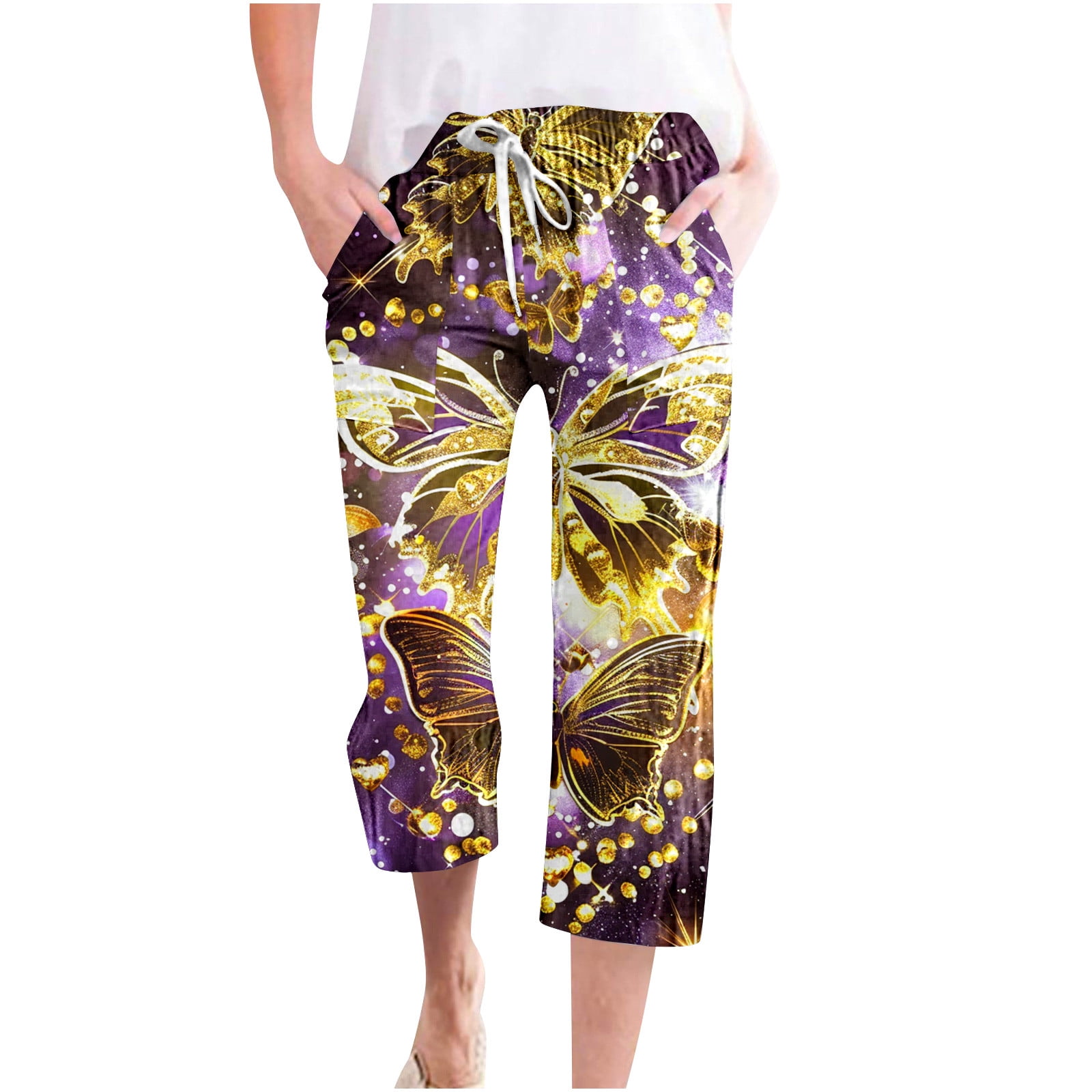 Lightweight Summer Trousers Women Ladies Cotton Linen Boho Trousers ...