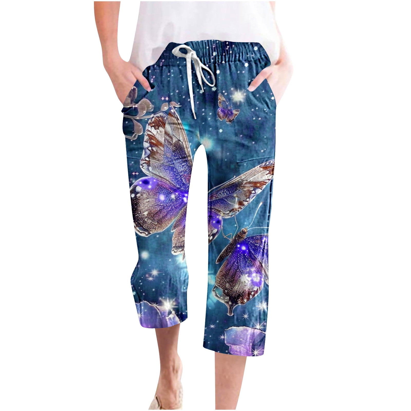 Lightweight Summer Trousers Women Ladies Cotton Linen Boho Trousers ...