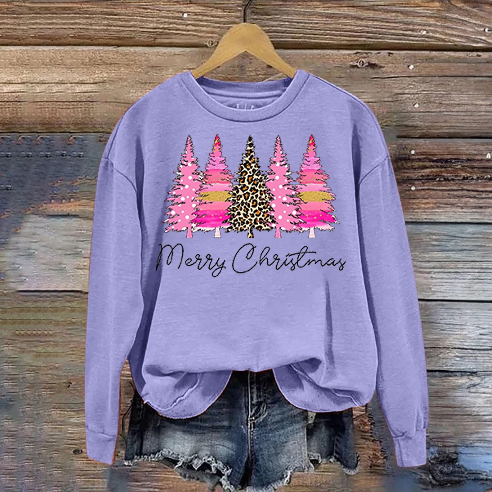 Lightweight Sweatshirts for Women Loose Fit Plus Size Christmas ...
