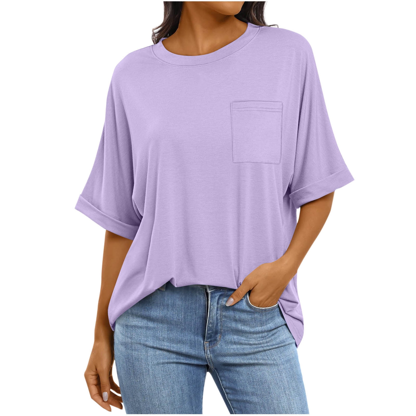 Lightweight Top for Women Early Spring Summer T-Shirt Breathable Drop ...