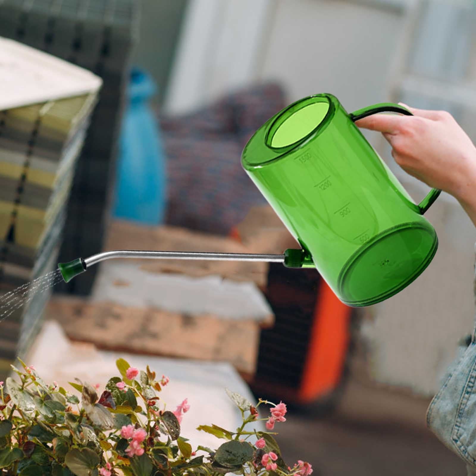 Lightweight Transparent Watering Can, Stainless Steel Long Spout for ...