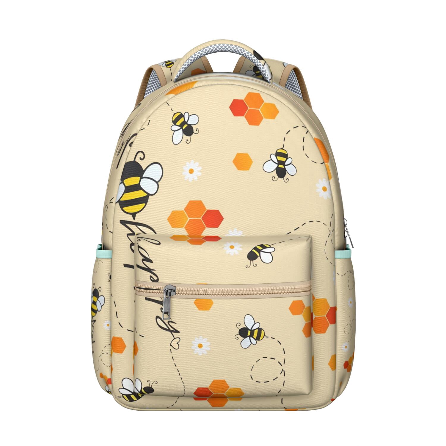 Lightweight Travel Backpack Featuring Queen Bee Print, Honeycomb ...