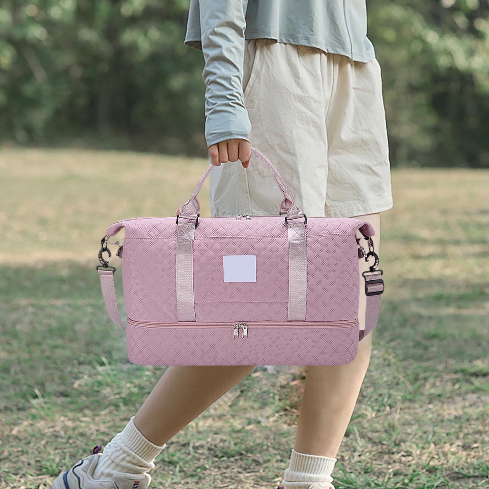 Lightweight Travel Gym Bag | Dry Wet Separation Duffel | Overnight Yoga ...