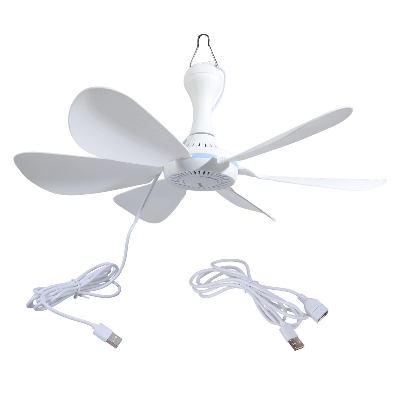 Lightweight USB Desk Fan With 10.7 feet Power Cord 16.5 " Leaves For Indoor Outdoor Low 5V Safe ...