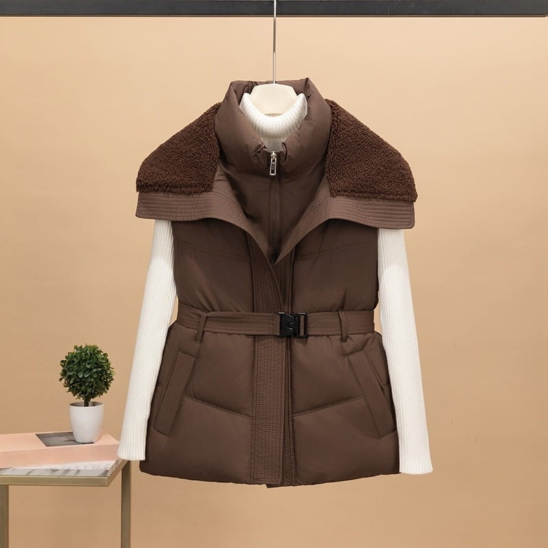 Lightweight Warmth, Max Style: Adjustable-Waist Puffer Vest for Winter ...