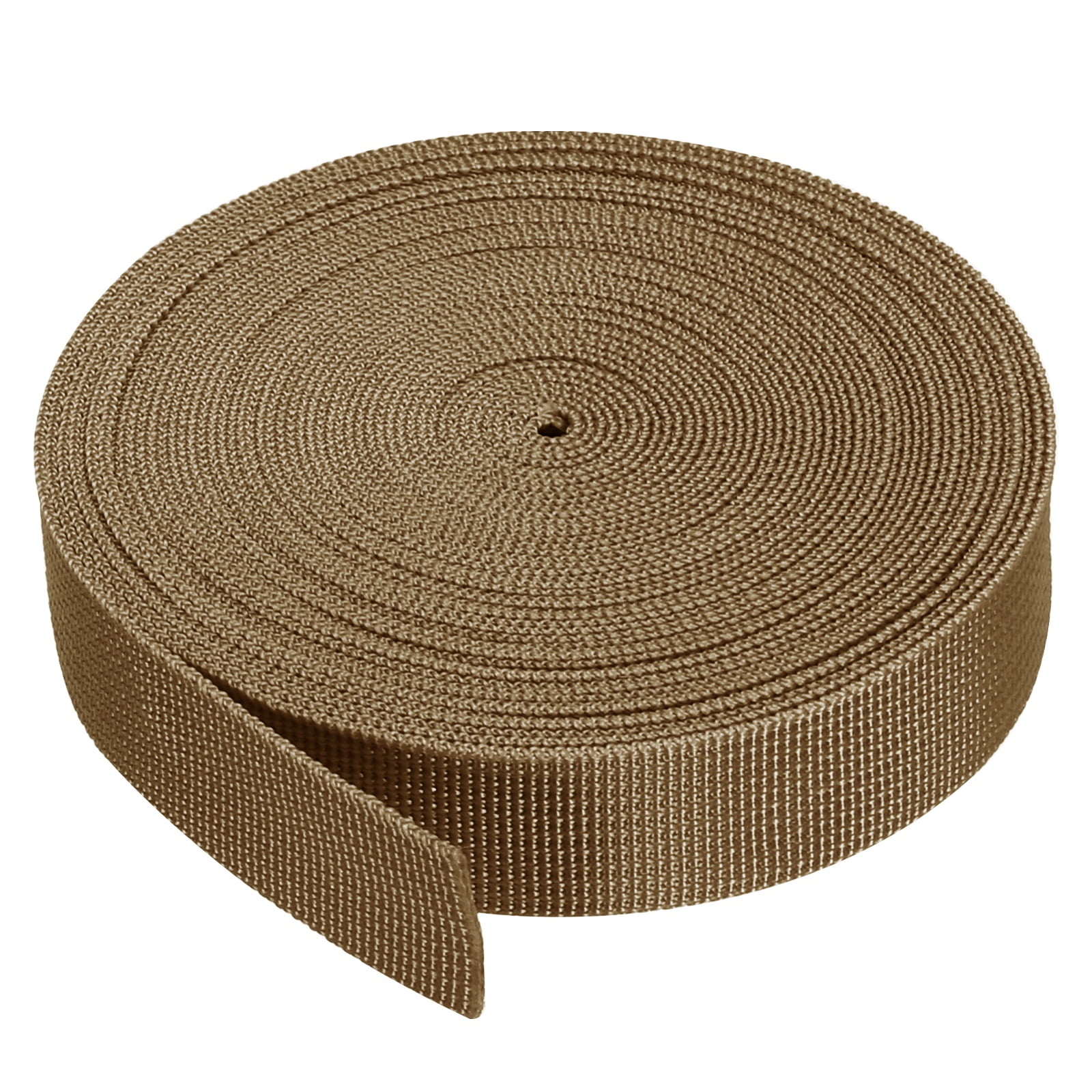 Lightweight Webbing Strapping 1 Inch 10 Yards Brown for DIY Repair ...