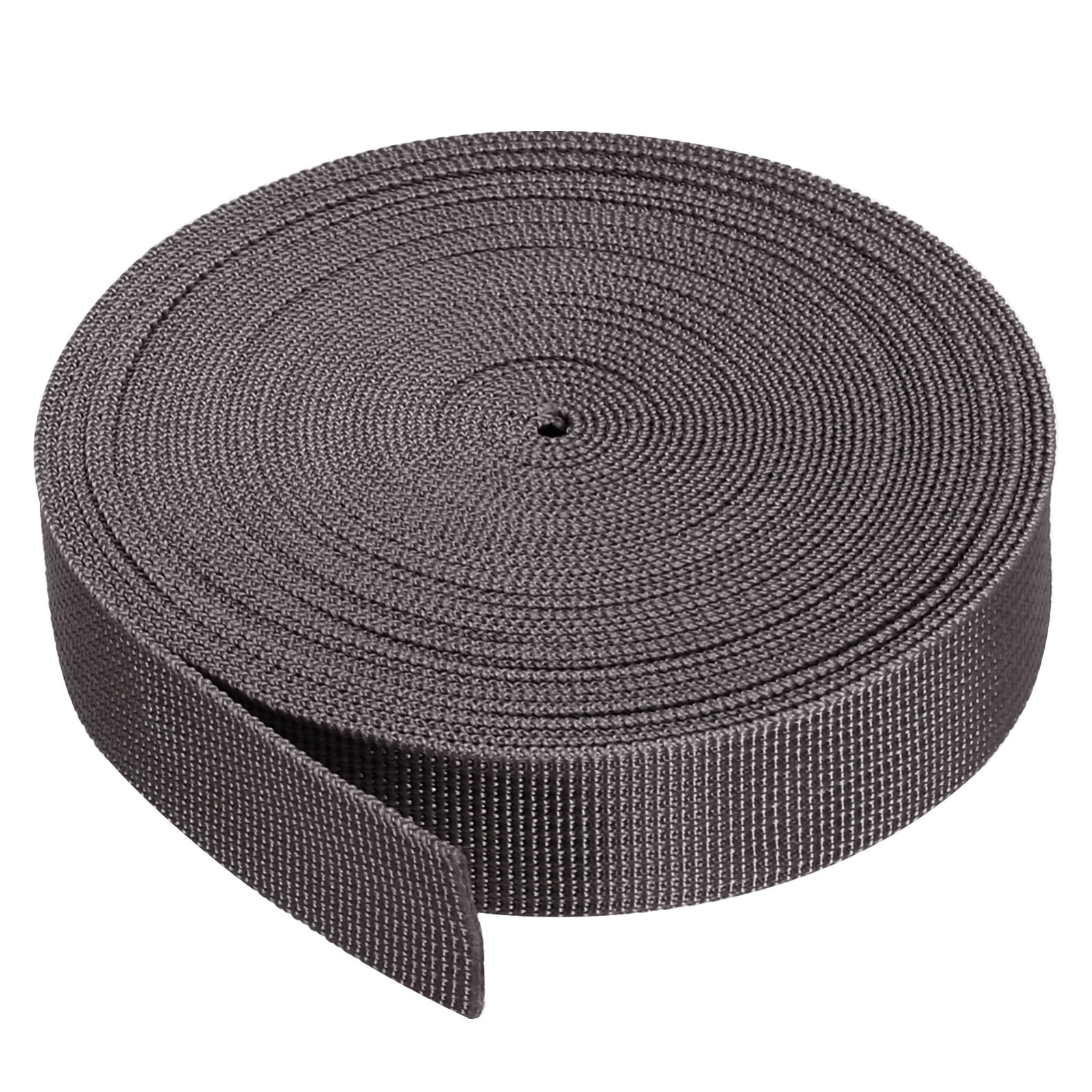 Lightweight Webbing Strapping 1 Inch 10 Yards Dark Grey for DIY Repair ...