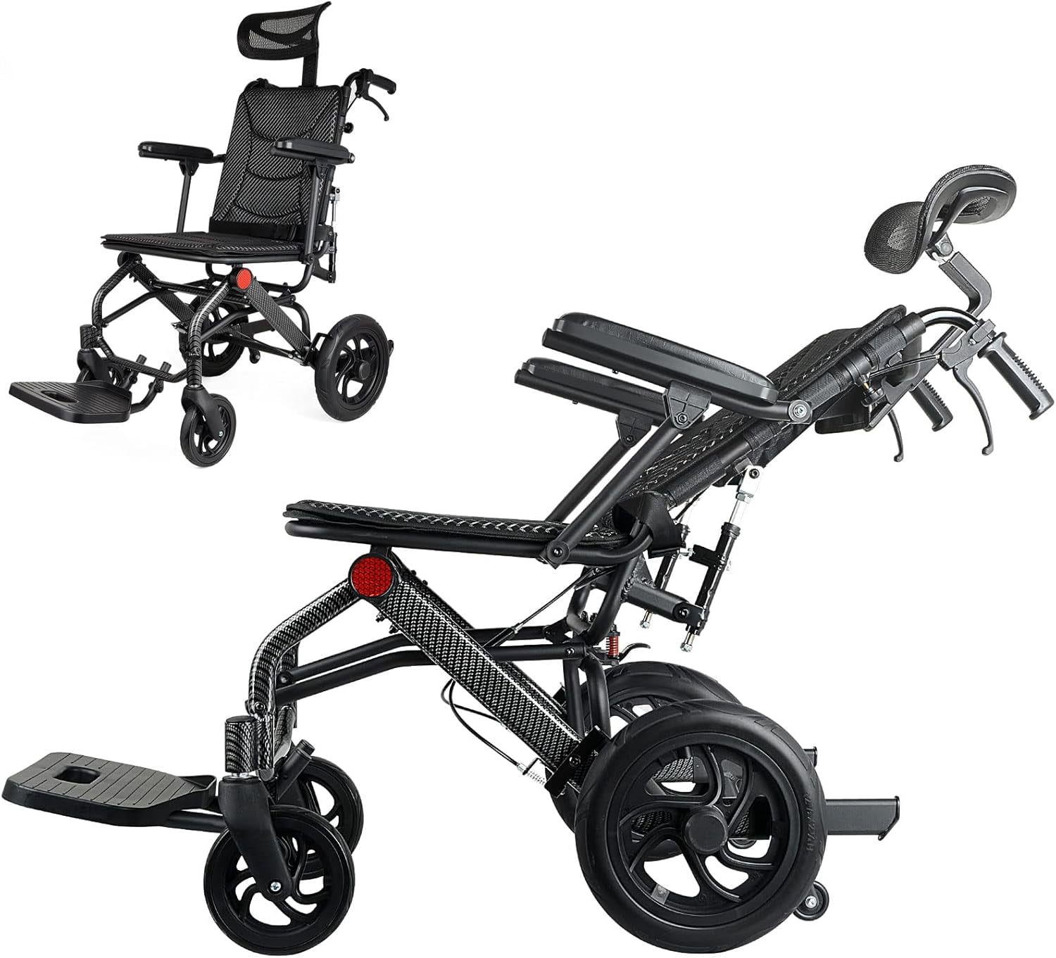 Lightweight Wheelchair Foldable for Adults, Folding Wheelchair for ...