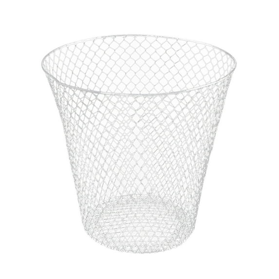 Lightweight Wire Mesh Round Can for Waste Recycling and Storage - Open ...