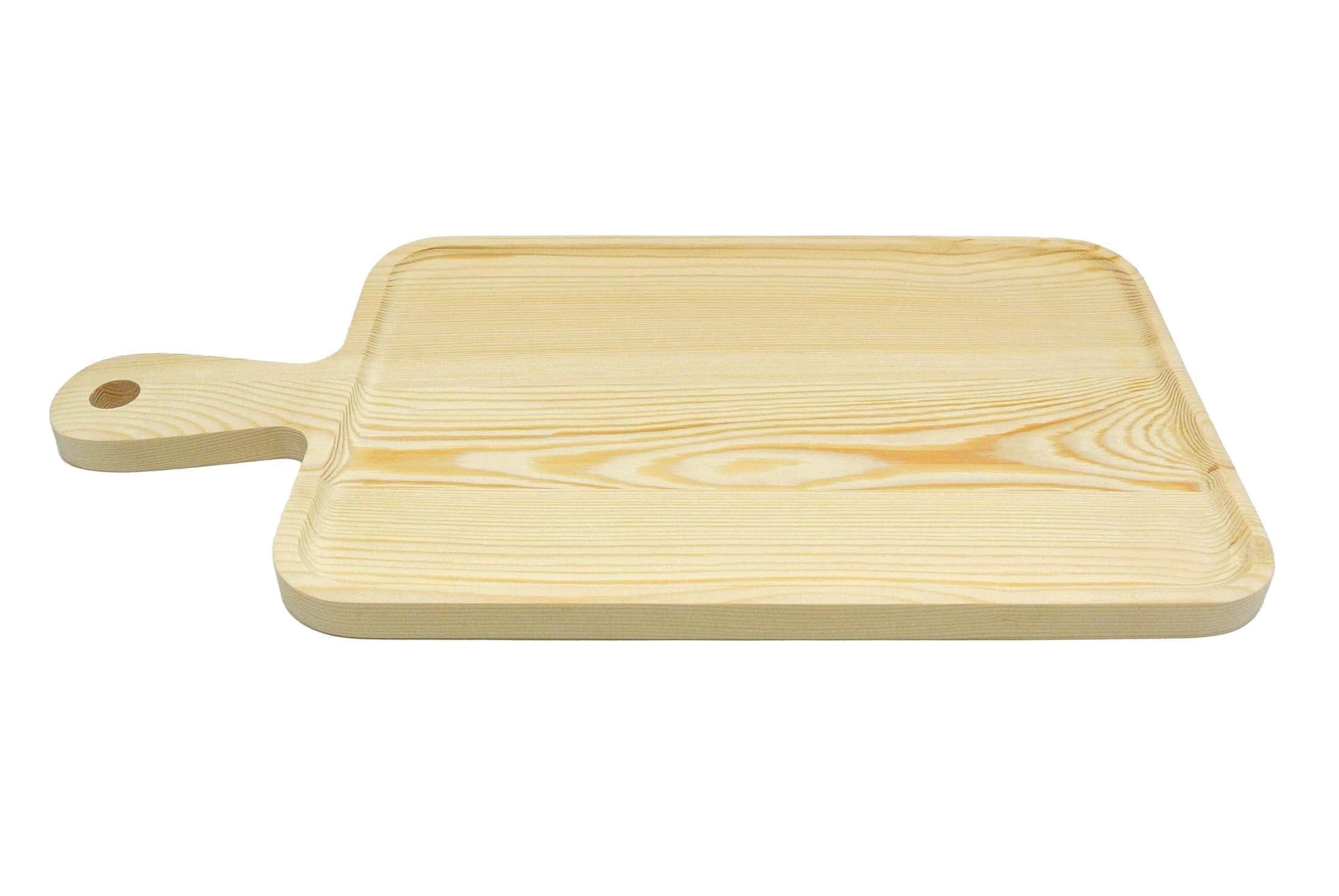 Walmart Lightweight Wooden Serving Platter with Handle, Charcuterie ...