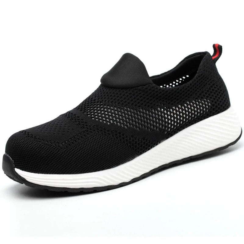 Lightweight Work Shoes Men Air Cushion Work Sneakers Steel Toe Cap Anti ...