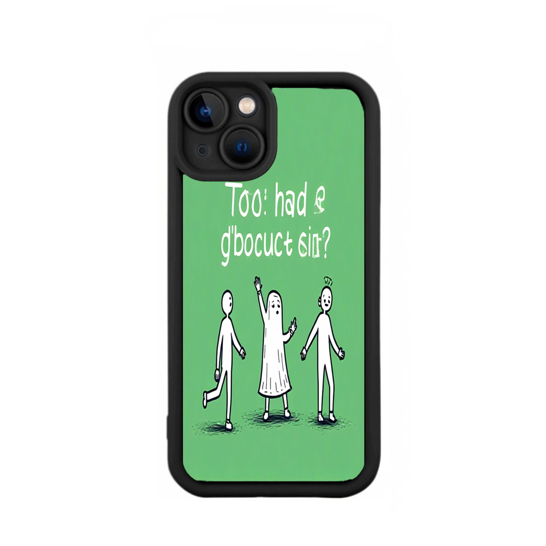 Lightweight Yellowing Resistant iPhone 15 Case - Cartoon Stick Figures ...