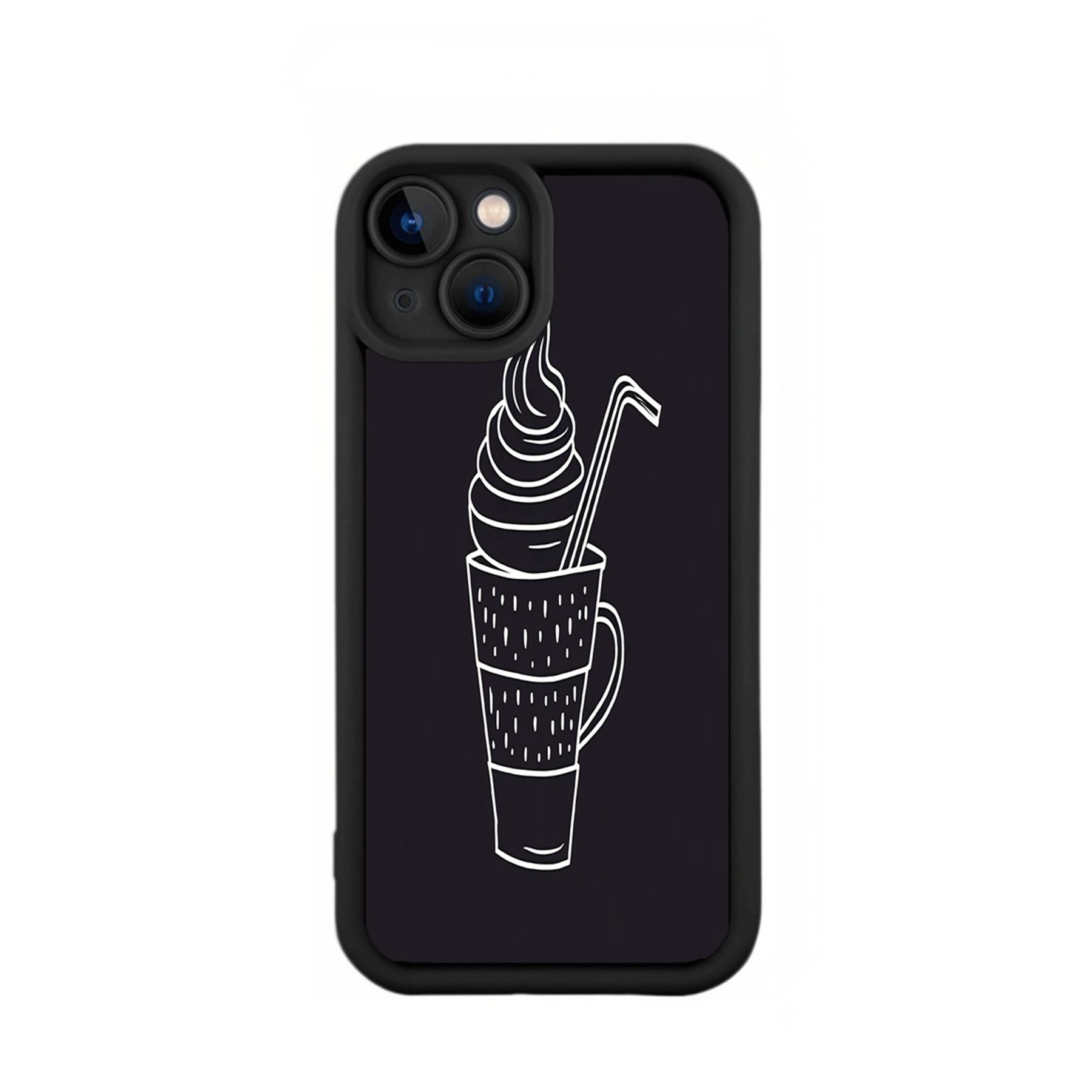 Lightweight Yellowing Resistant iPhone 15 Case - Minimalistic Black ...