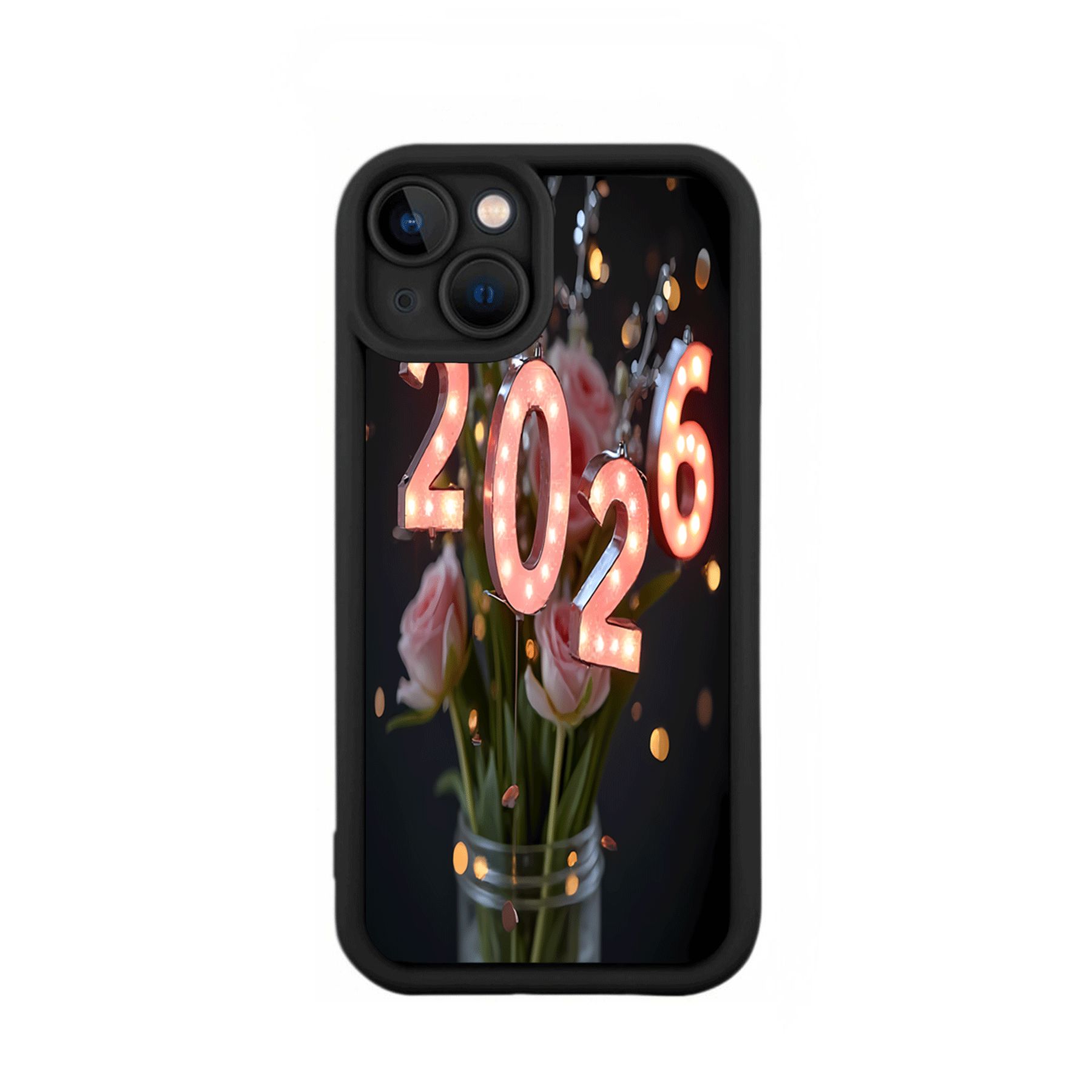 Lightweight Yellowing Resistant iPhone 15 Case with Elegant Pink Floral ...