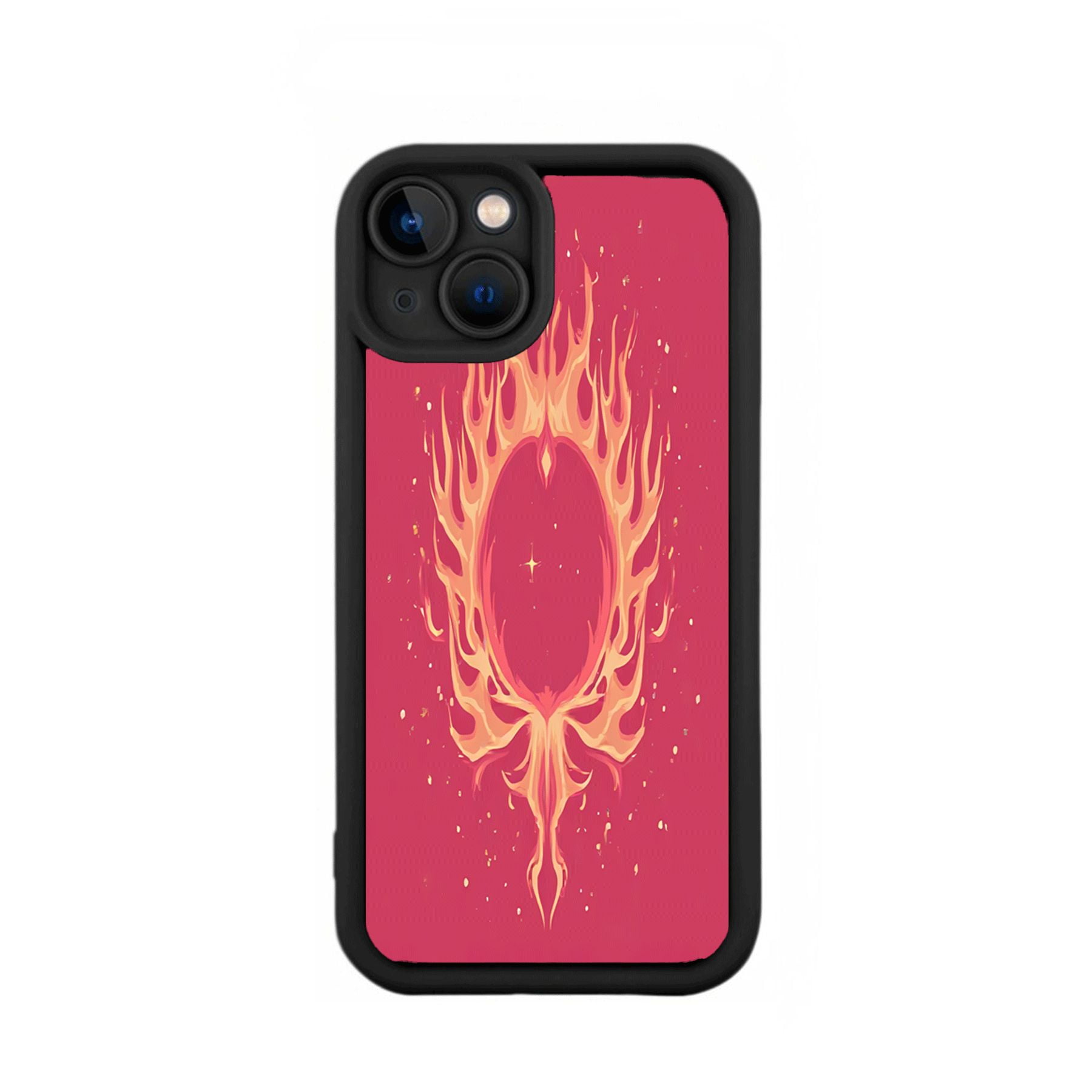 Lightweight Yellowing Resistant iPhone 15 Case with Phoenix Flame ...