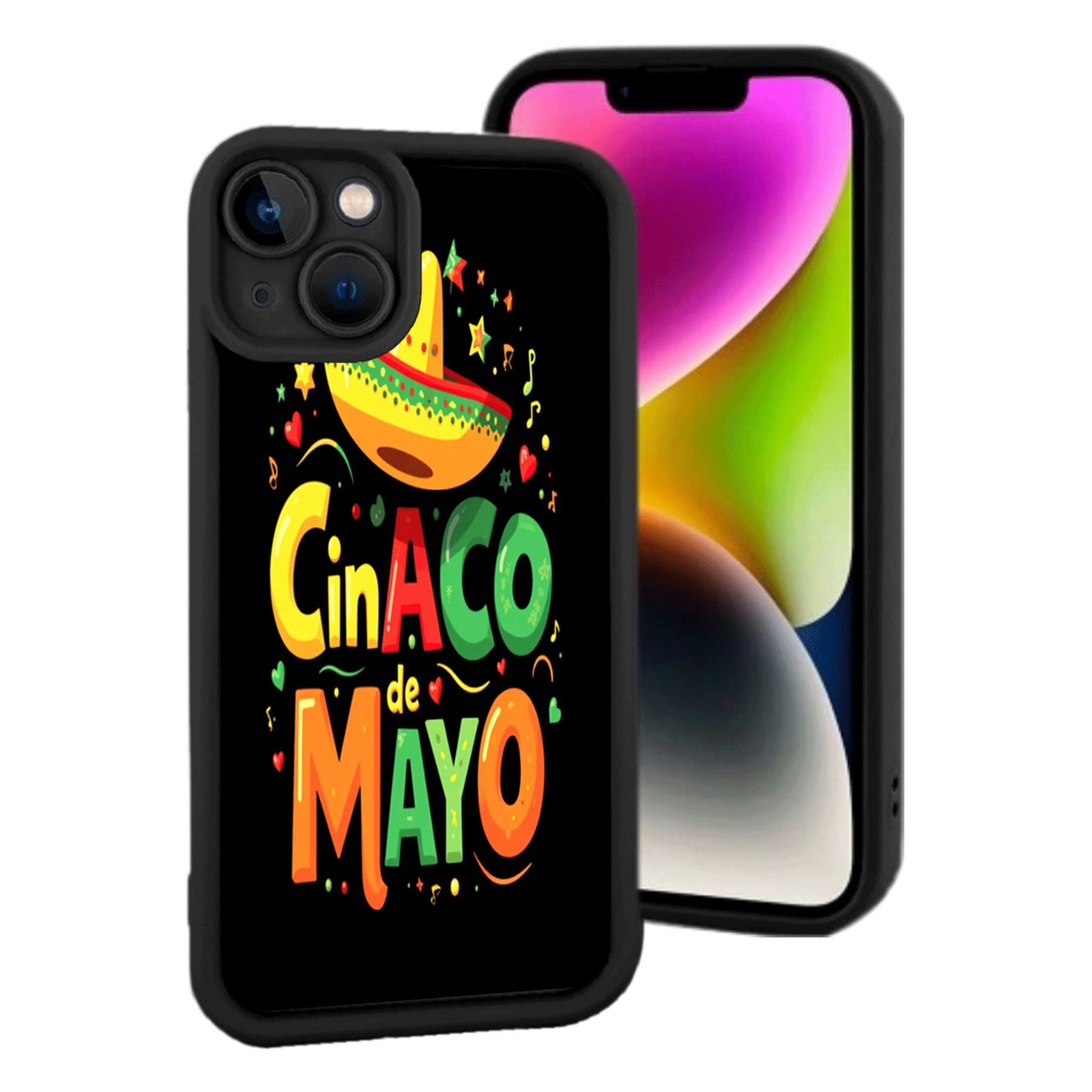 Lightweight iPhone 15 Case - Colorful Cinco de Mayo Design with Vibrant ...
