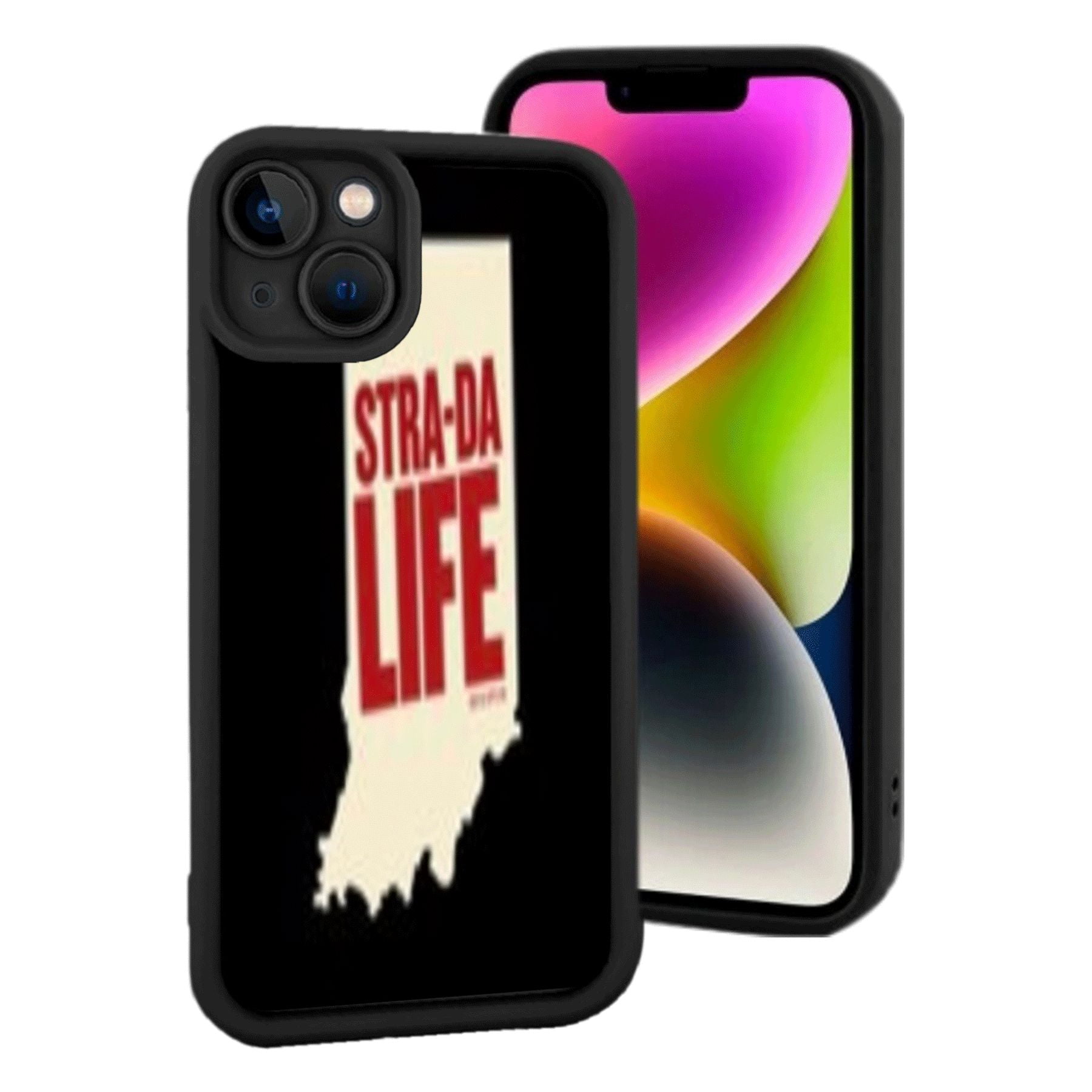 Lightweight iPhone 15 Case - Indiana Outline Design with ' STRA - DA ...