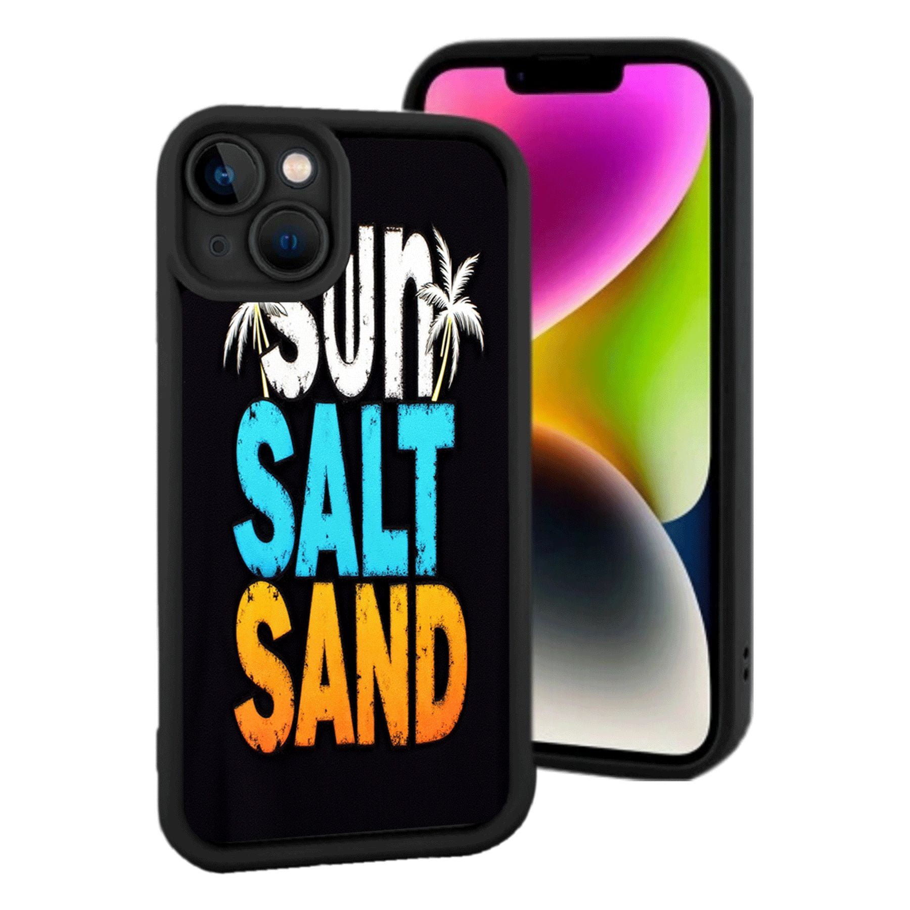 Lightweight iPhone 15 Phone Case - Beach-Themed Design with ' SUN ...