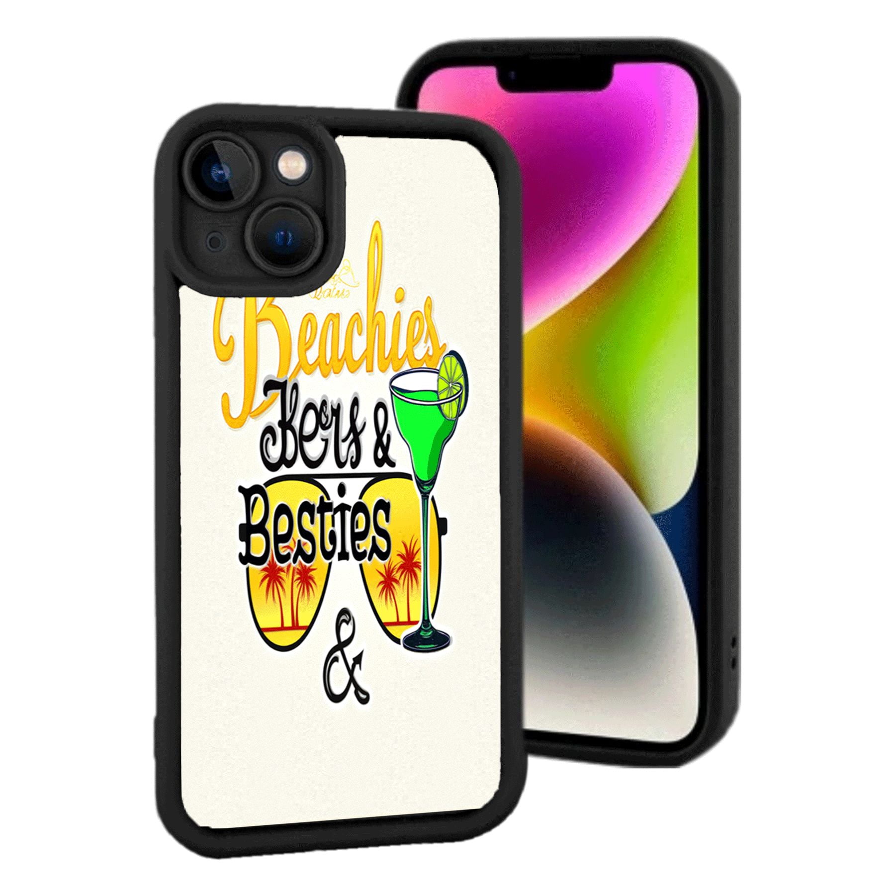 Lightweight iPhone 15 Phone Case - " Beaches Joy & Besties " Design ...
