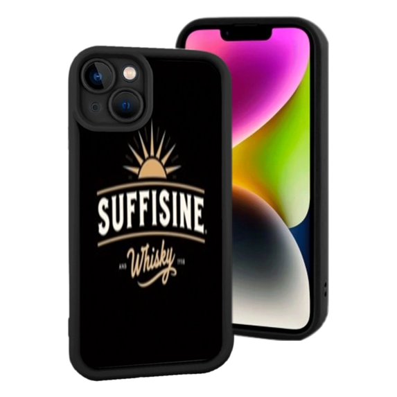 Lightweight iPhone 15 Phone Case - Bold ' SUFFISINE ' Design with ...