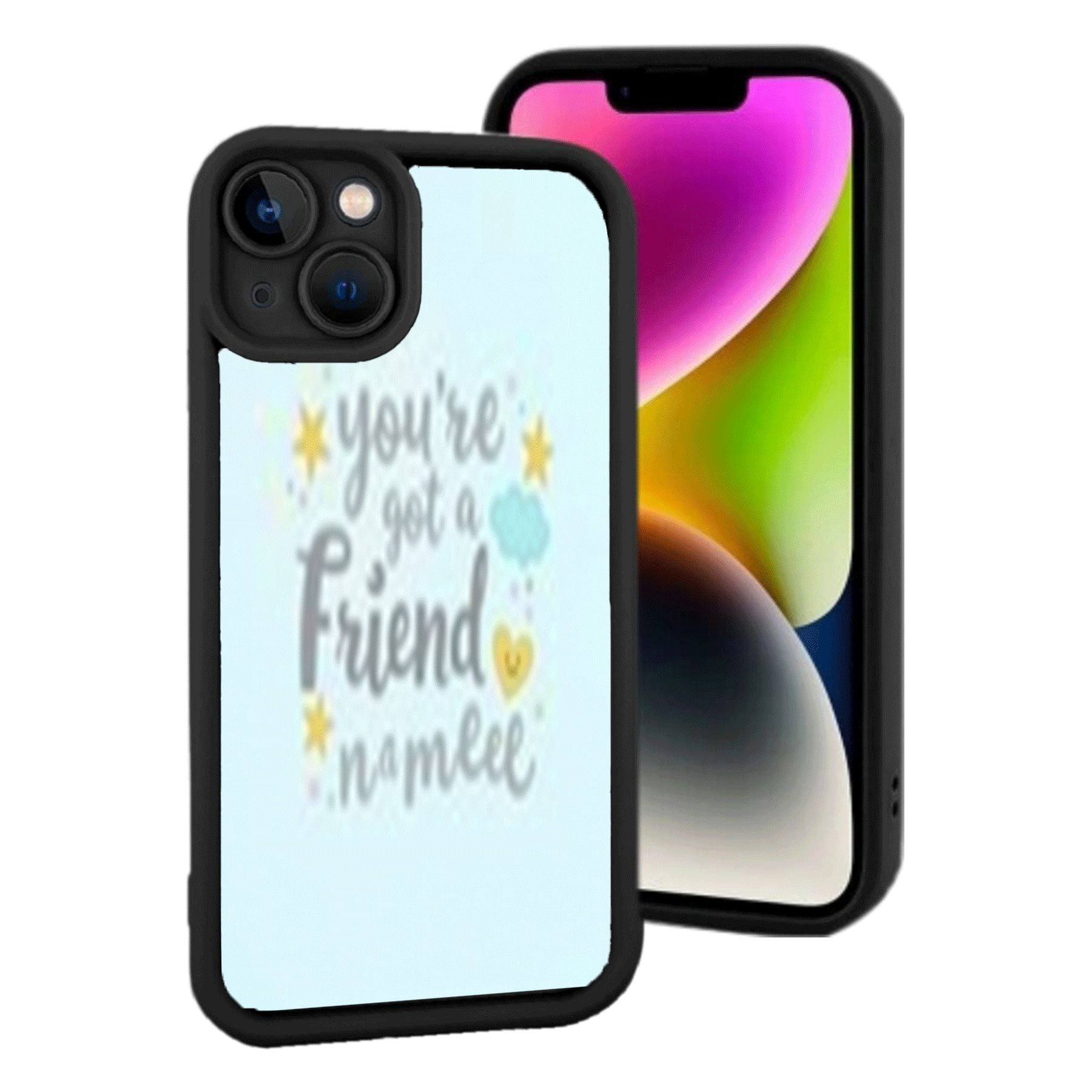 Lightweight iPhone 15 Phone Case - Playful ' You ' re Got a Friend Nmee ...